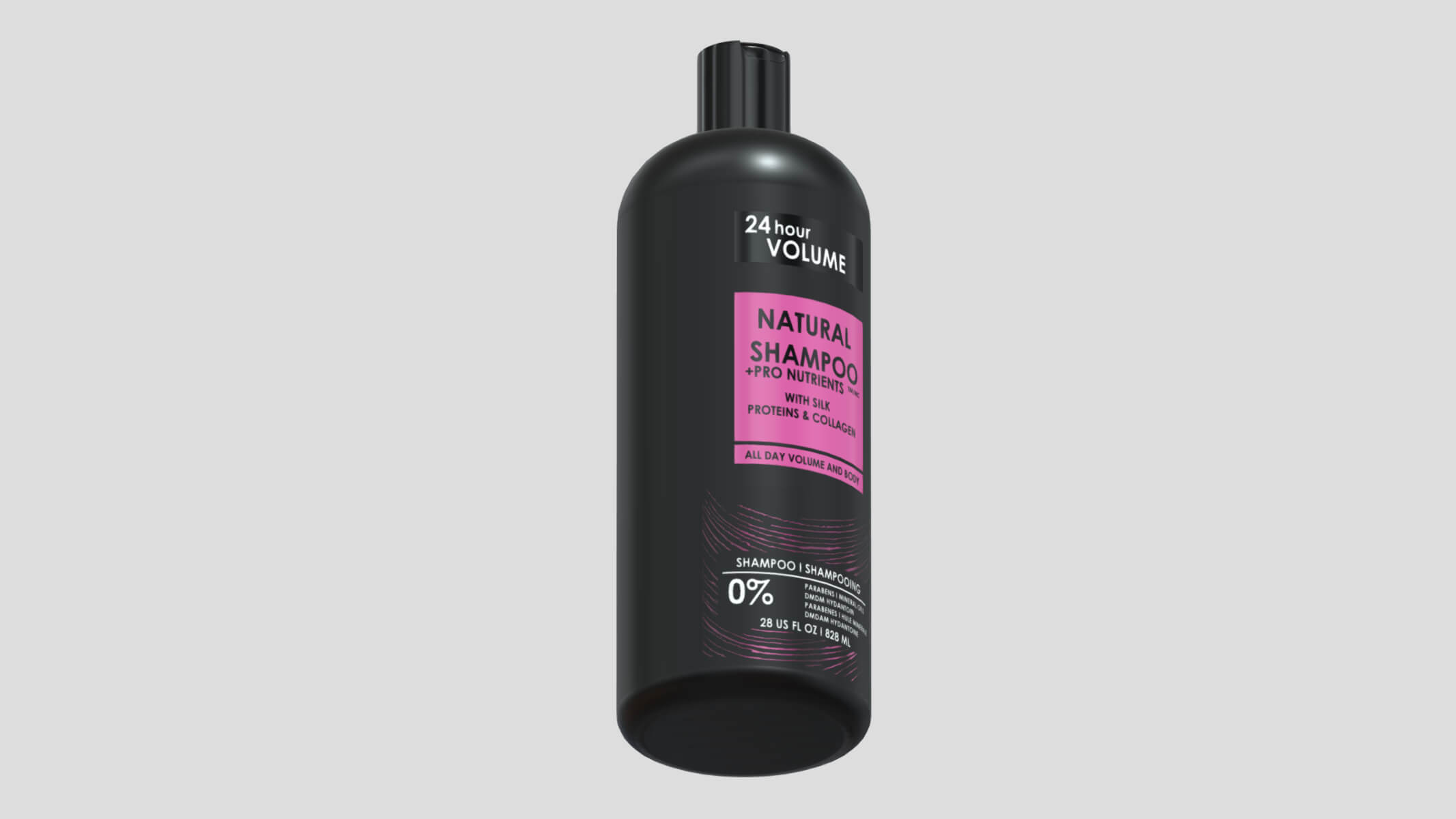 Natural Shampoo Low Poly - 3D Model by frezzy