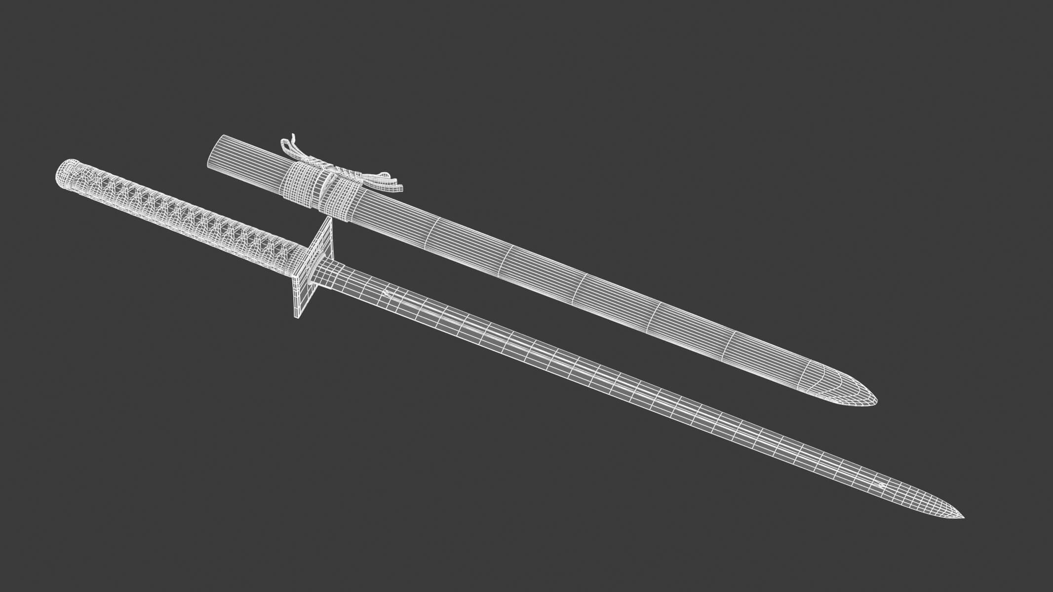 Ninjato Sword - 3D Model by frezzy
