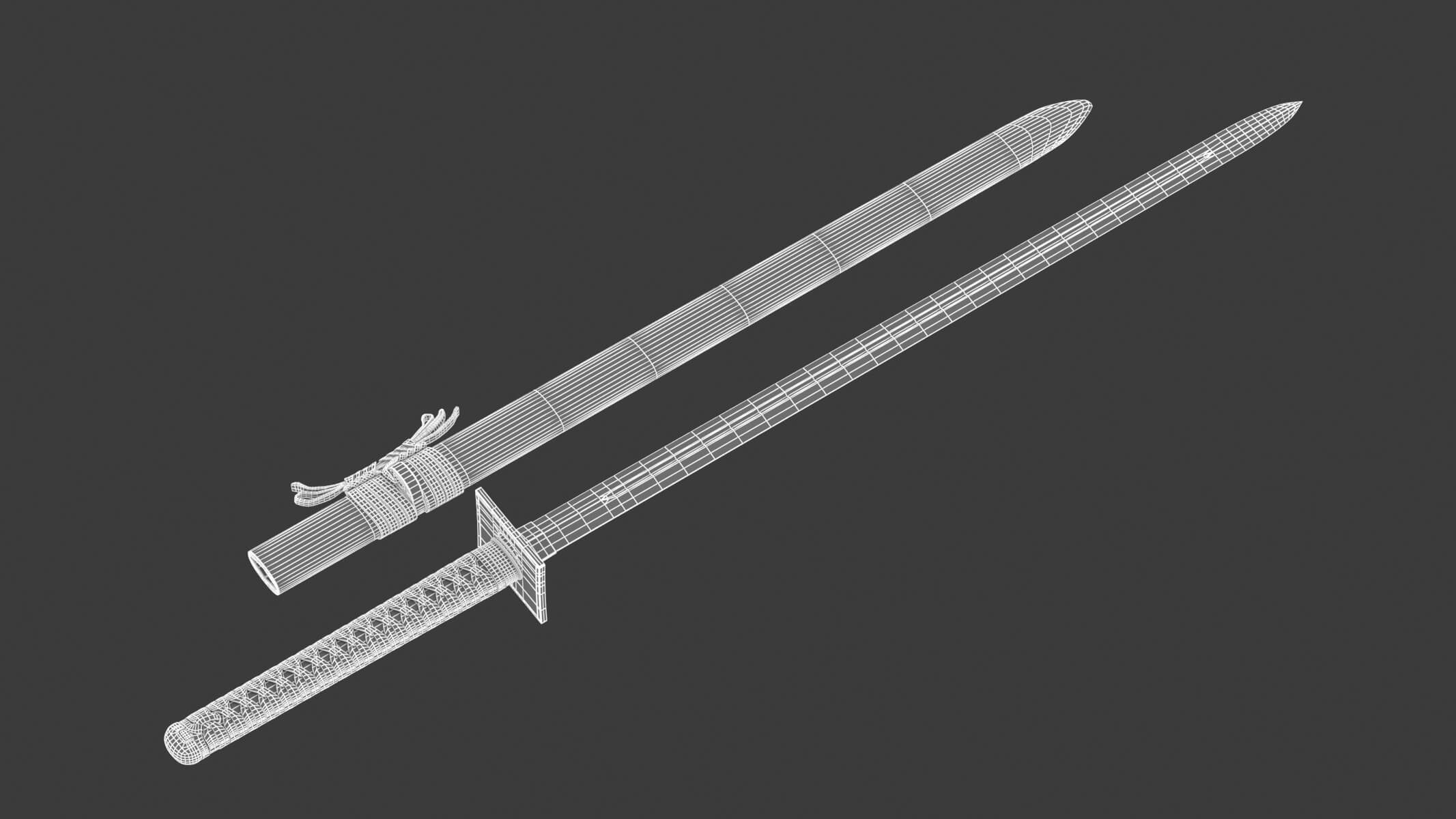 Ninjato Sword - 3D Model by frezzy