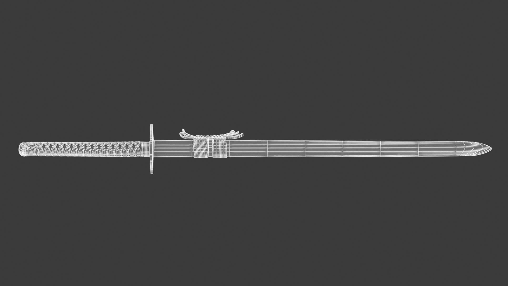 Ninjato Sword - 3D Model by frezzy
