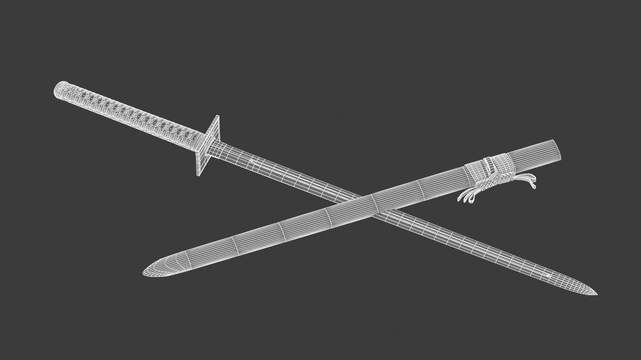 Ninjato Sword - 3D Model by frezzy
