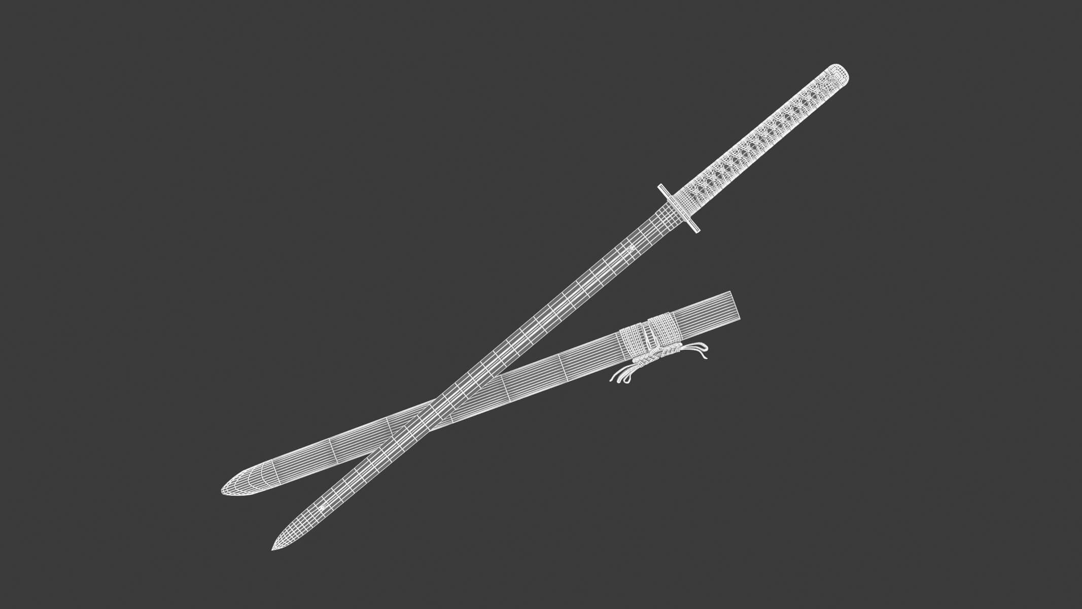Ninjato Sword - 3D Model by frezzy