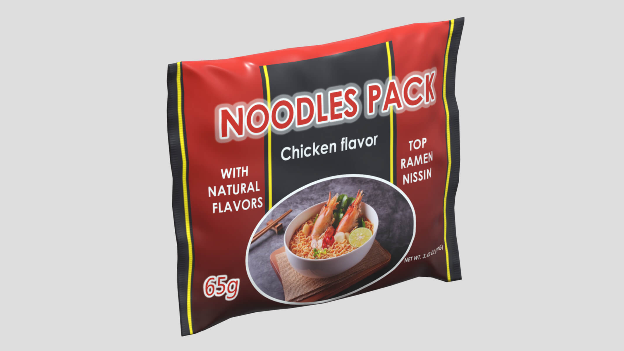 Noodles Pack 01 Low Poly - 3D Model by frezzy