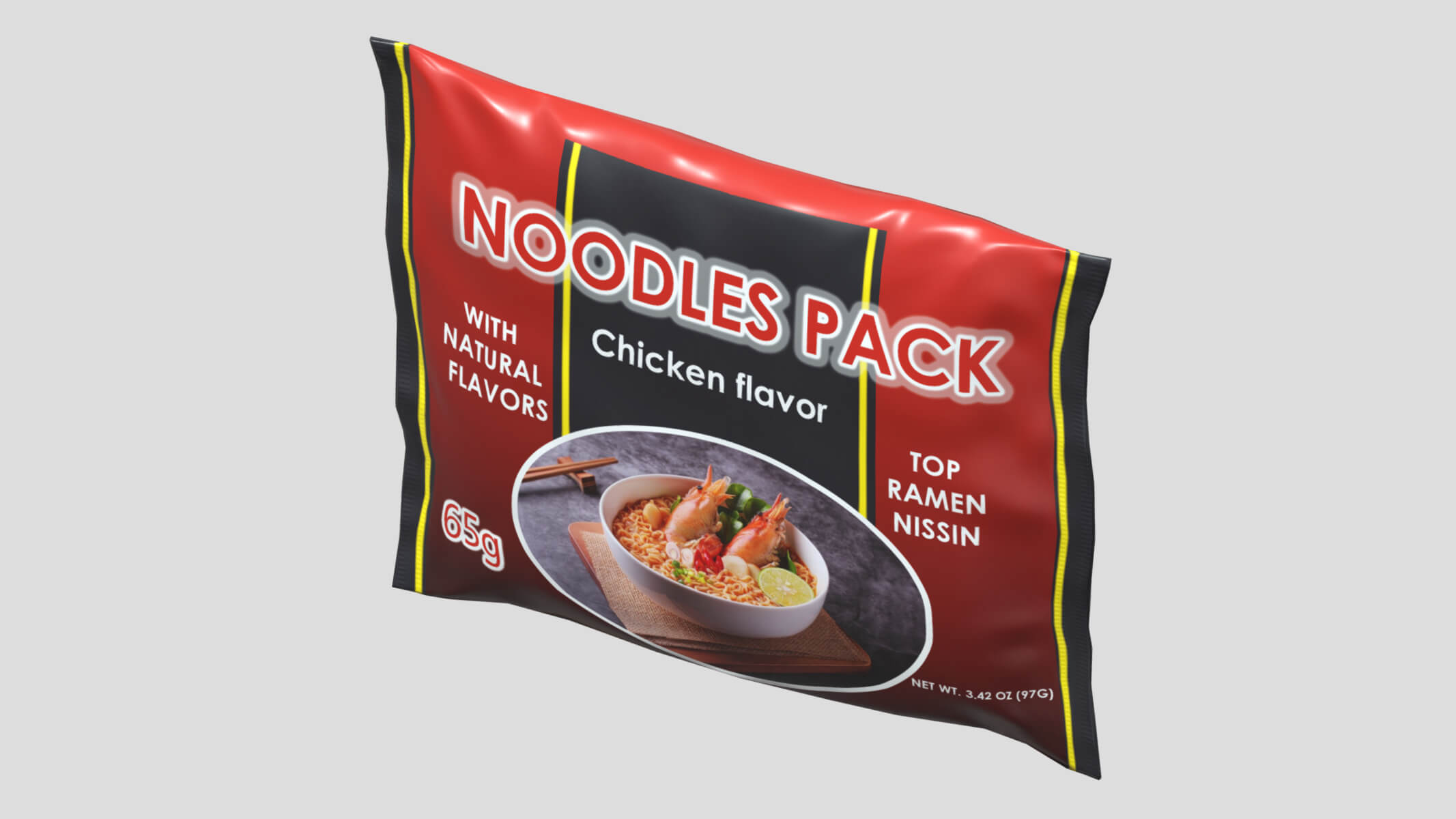 Noodles Pack 01 Low Poly - 3D Model by frezzy