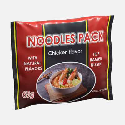Noodles Pack 01 Low Poly - 3D Model by frezzy
