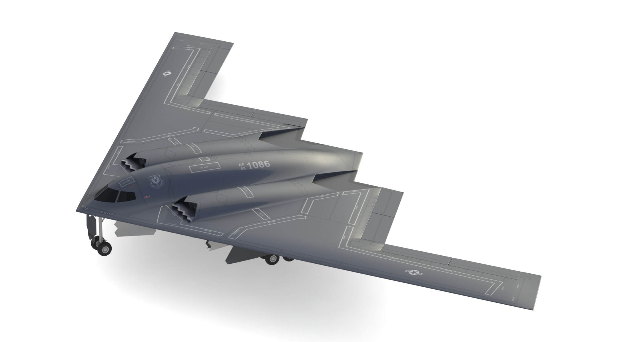 Northrop Grumman B-2 Spirit 3D Model by frezzy