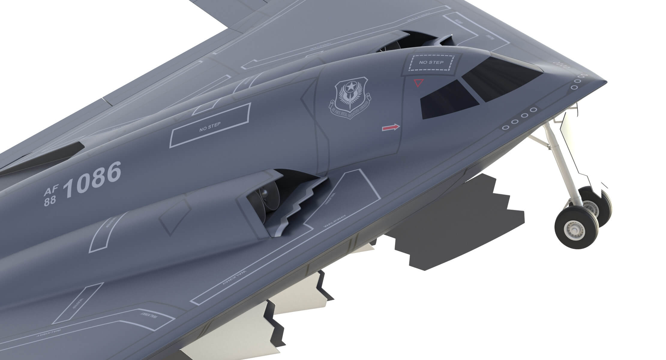 Northrop Grumman B-2 Spirit 3D Model by frezzy