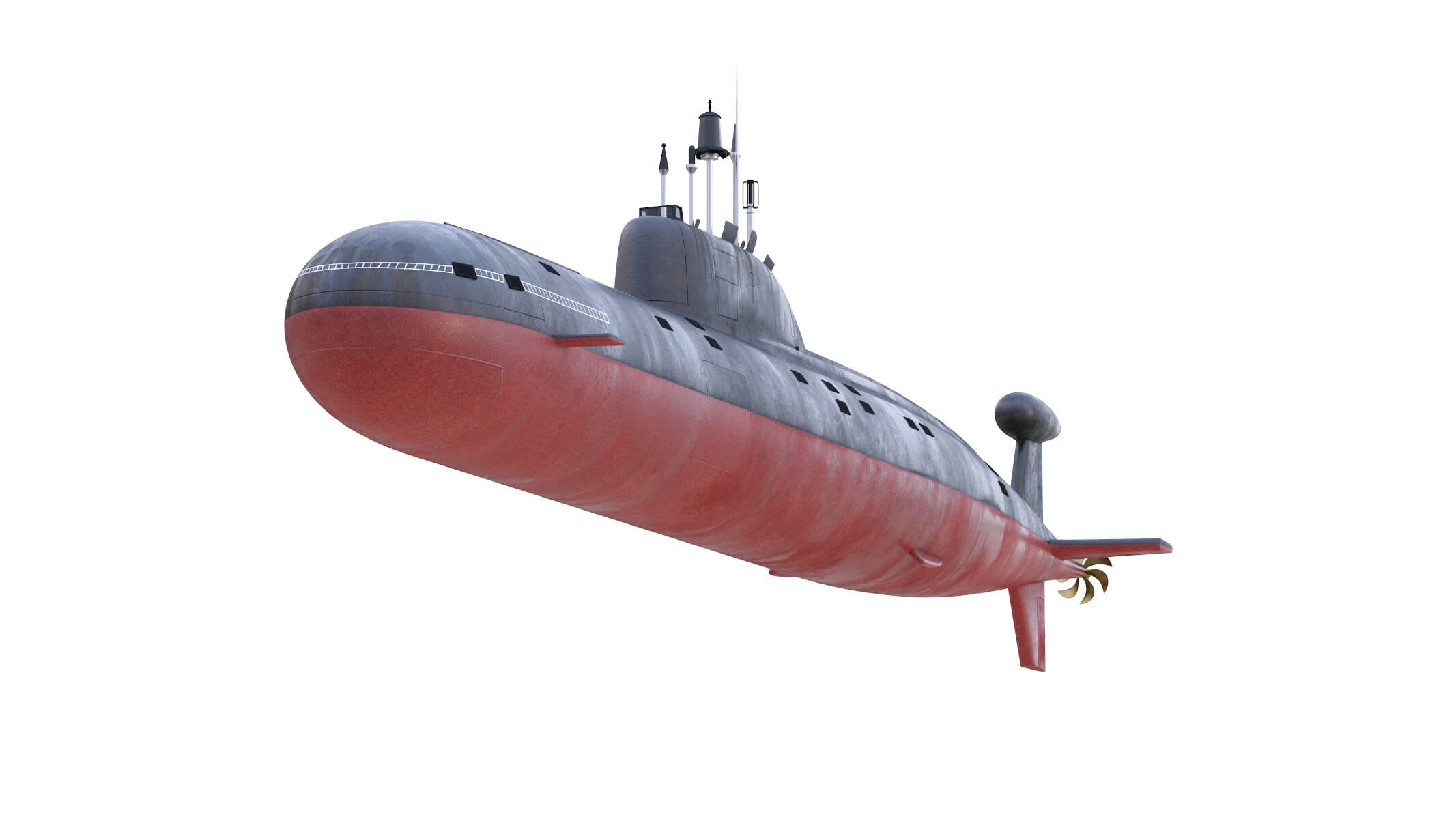 Nuclear Powered Attack Submarine Akula Class - 3D Model by frezzy