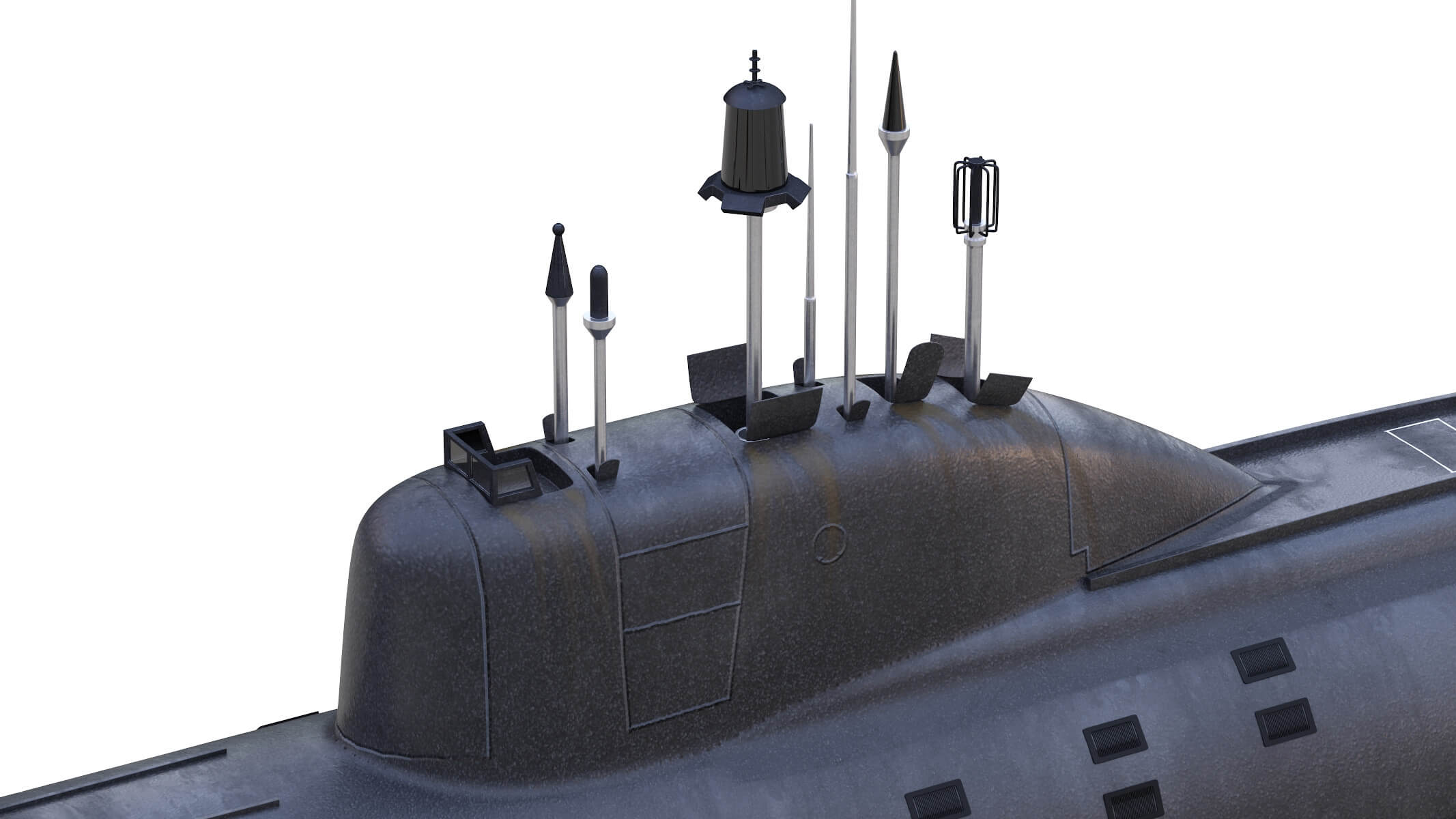 Nuclear Powered Attack Submarine Akula Class - 3D Model by frezzy