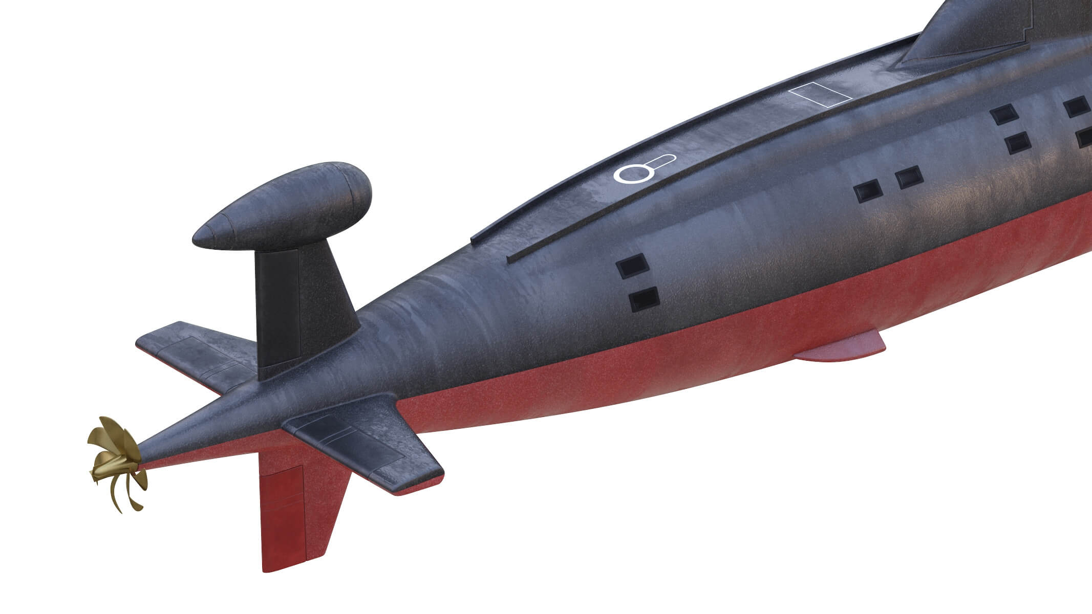 Nuclear Powered Attack Submarine Akula Class - 3D Model by frezzy