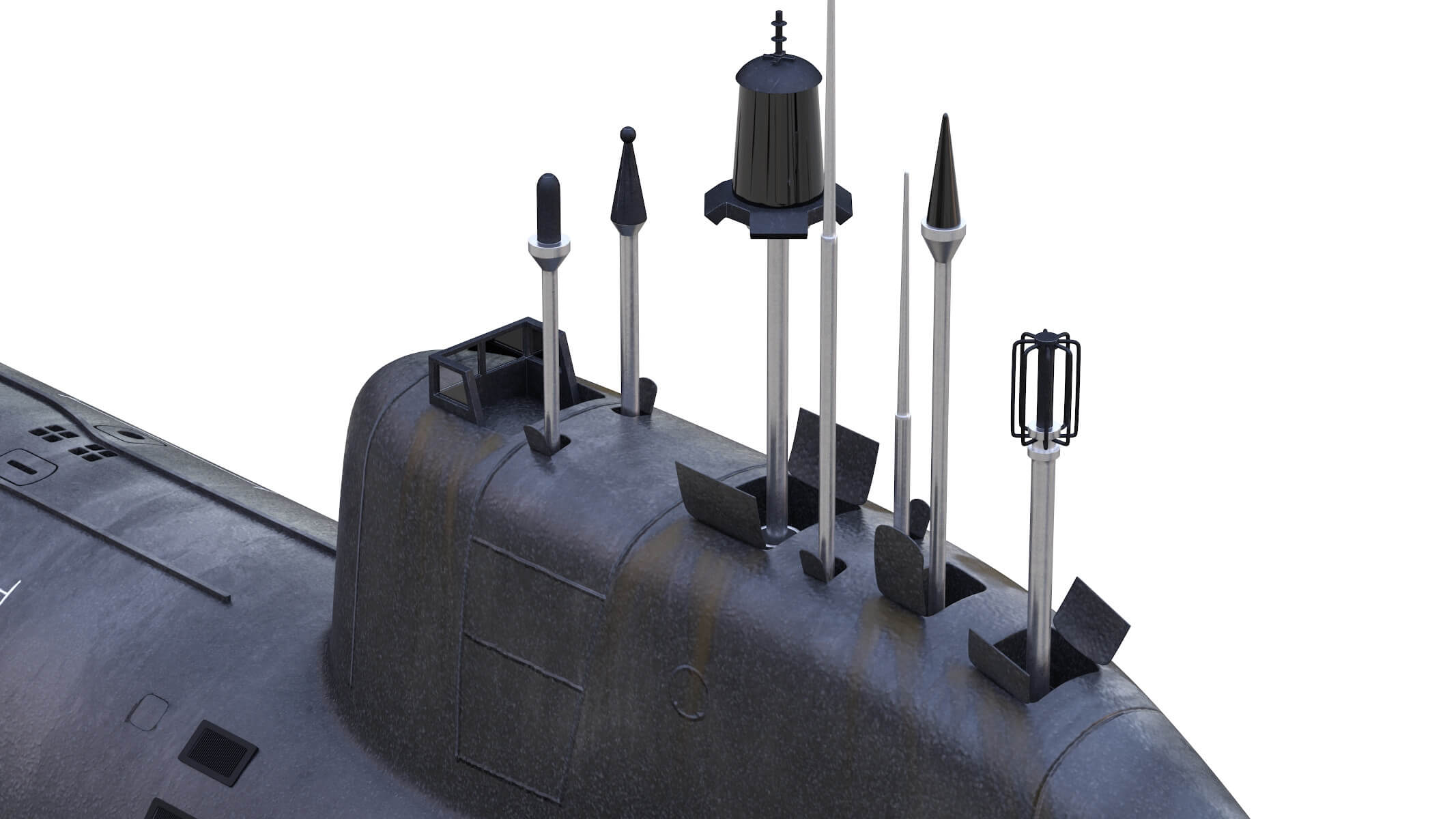 Nuclear Powered Attack Submarine Akula Class - 3D Model by frezzy