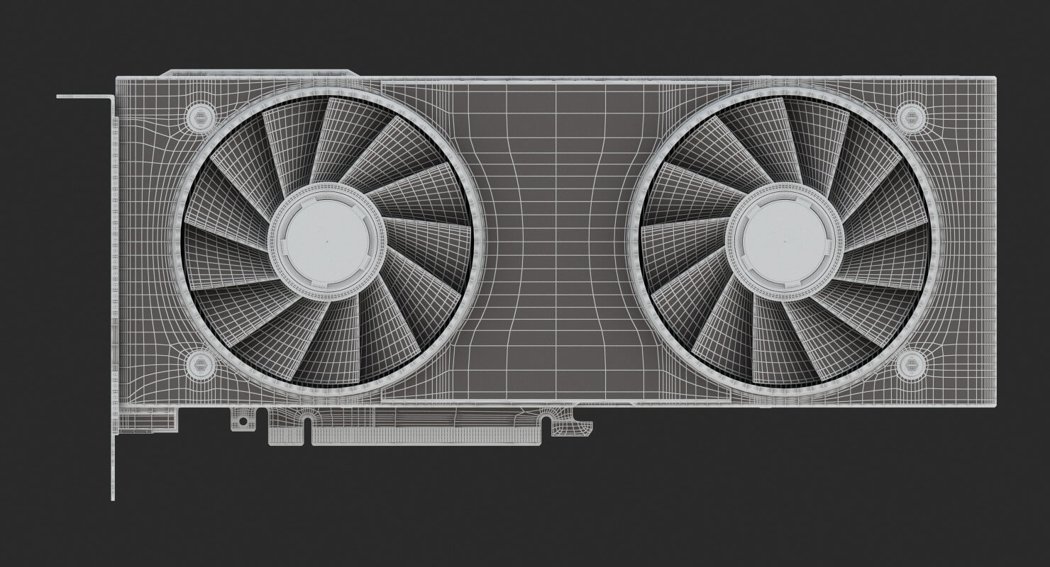 NVIDIA RTX 2080 - 3D Model by frezzy