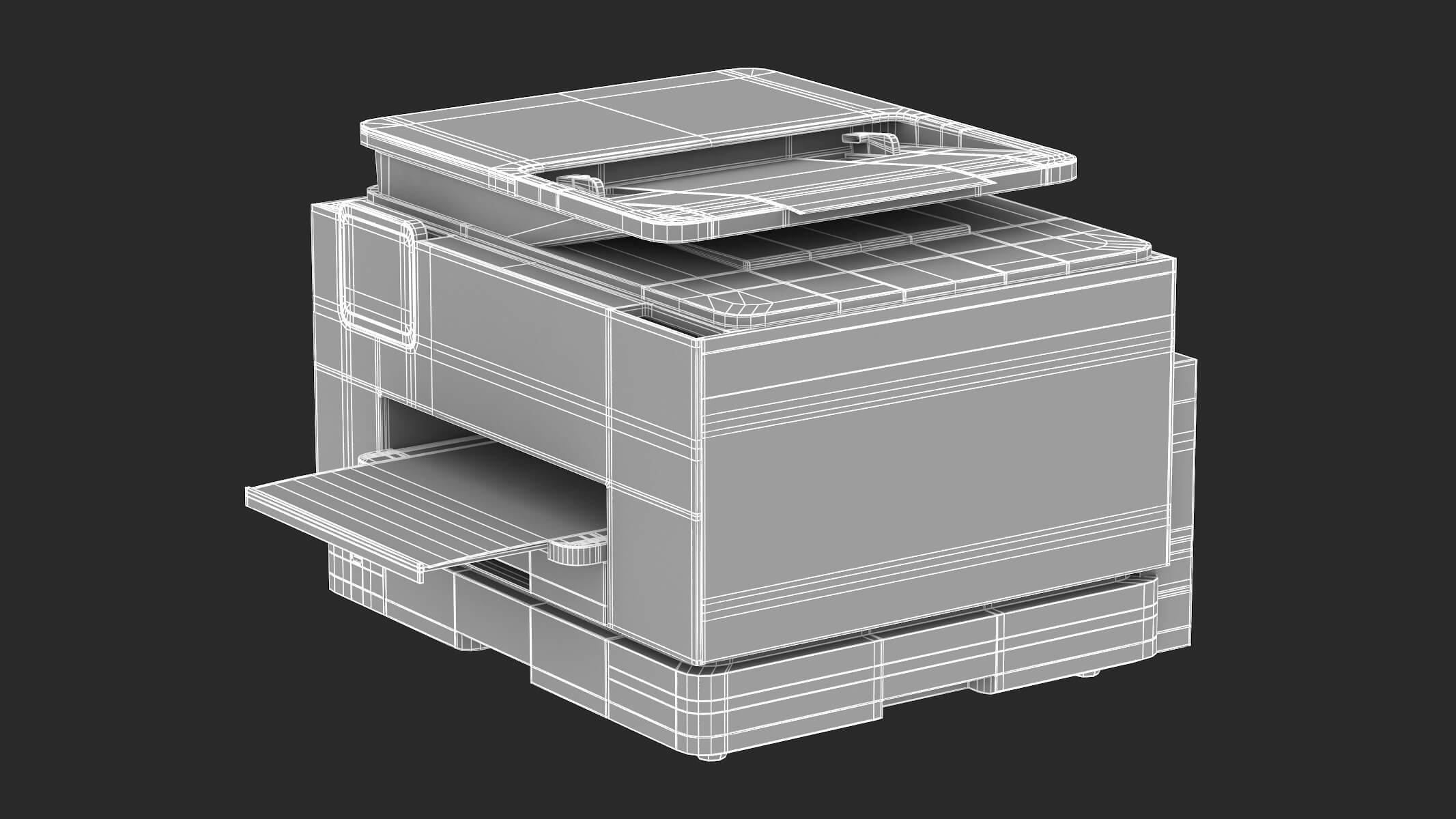 Office Printer - 3D Model by frezzy