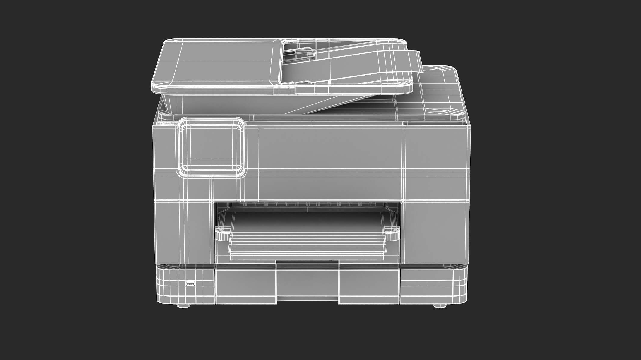 Office Printer - 3D Model by frezzy