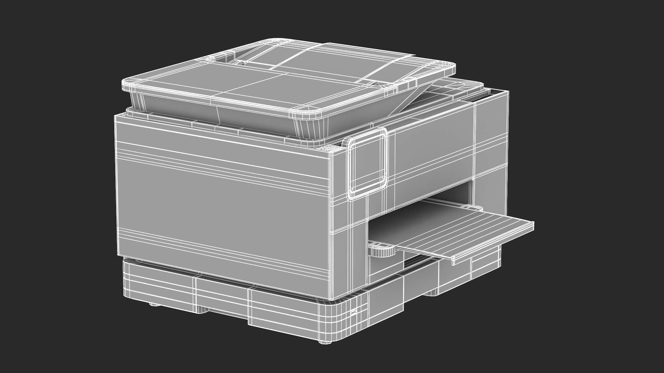 Office Printer - 3D Model by frezzy