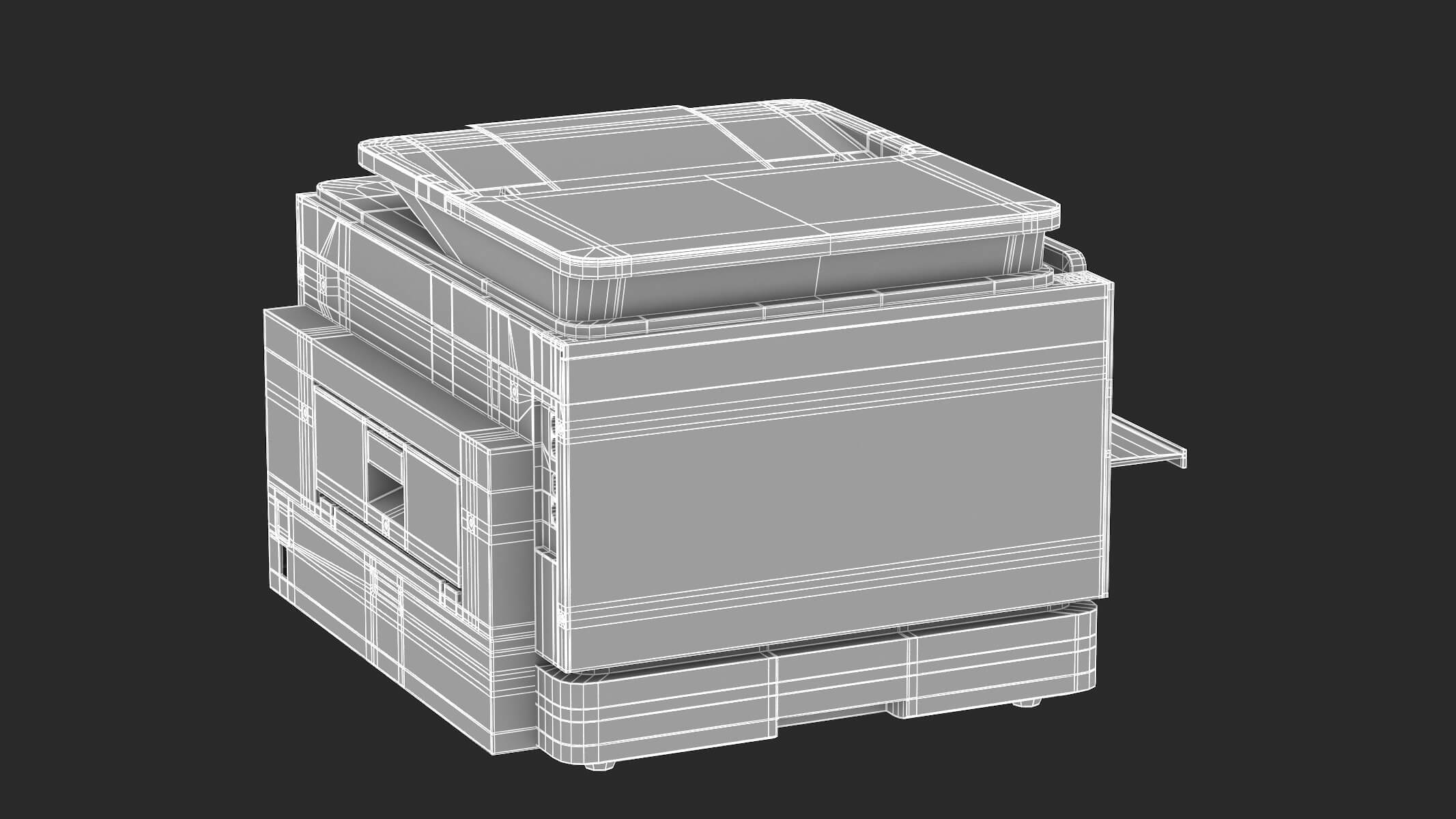 Office Printer - 3D Model by frezzy