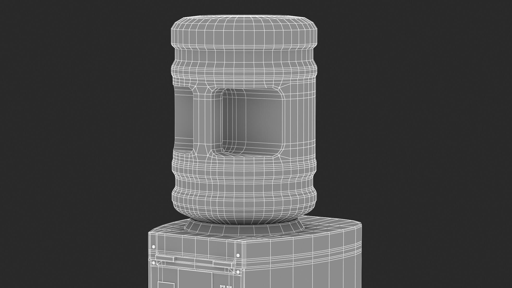 Office Water Dispenser - 3D Model by frezzy