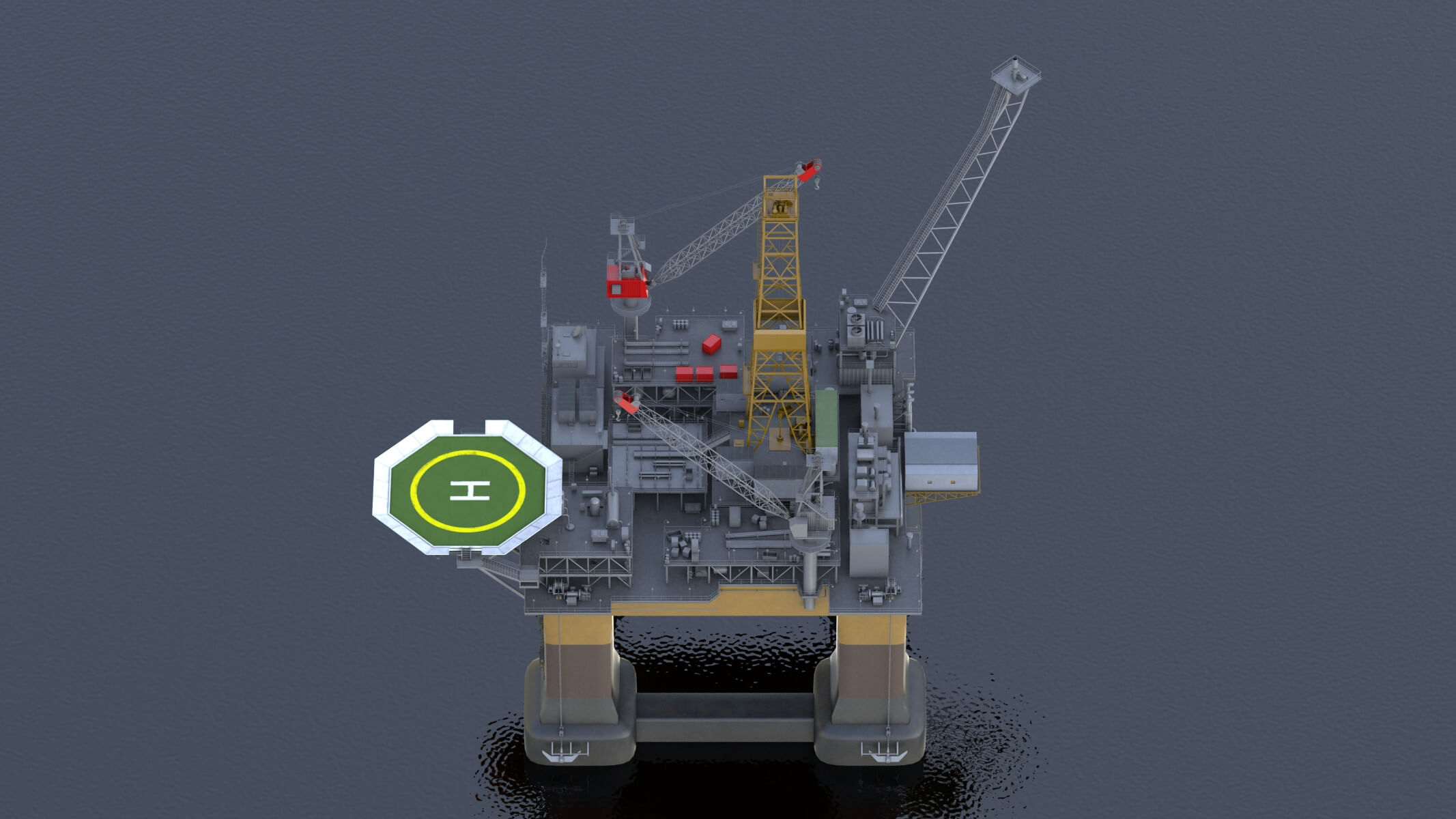 Oil Rig Platform - 3D Model by frezzy