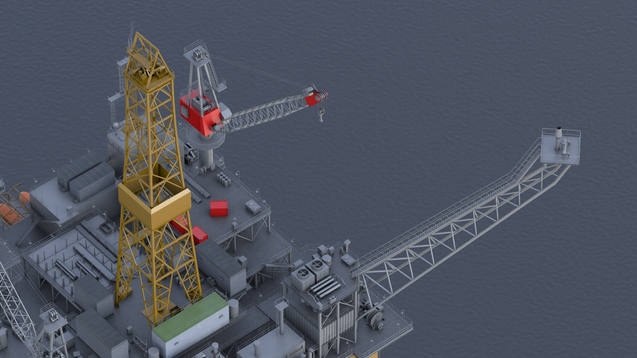 Oil Rig Platform - 3D Model by frezzy