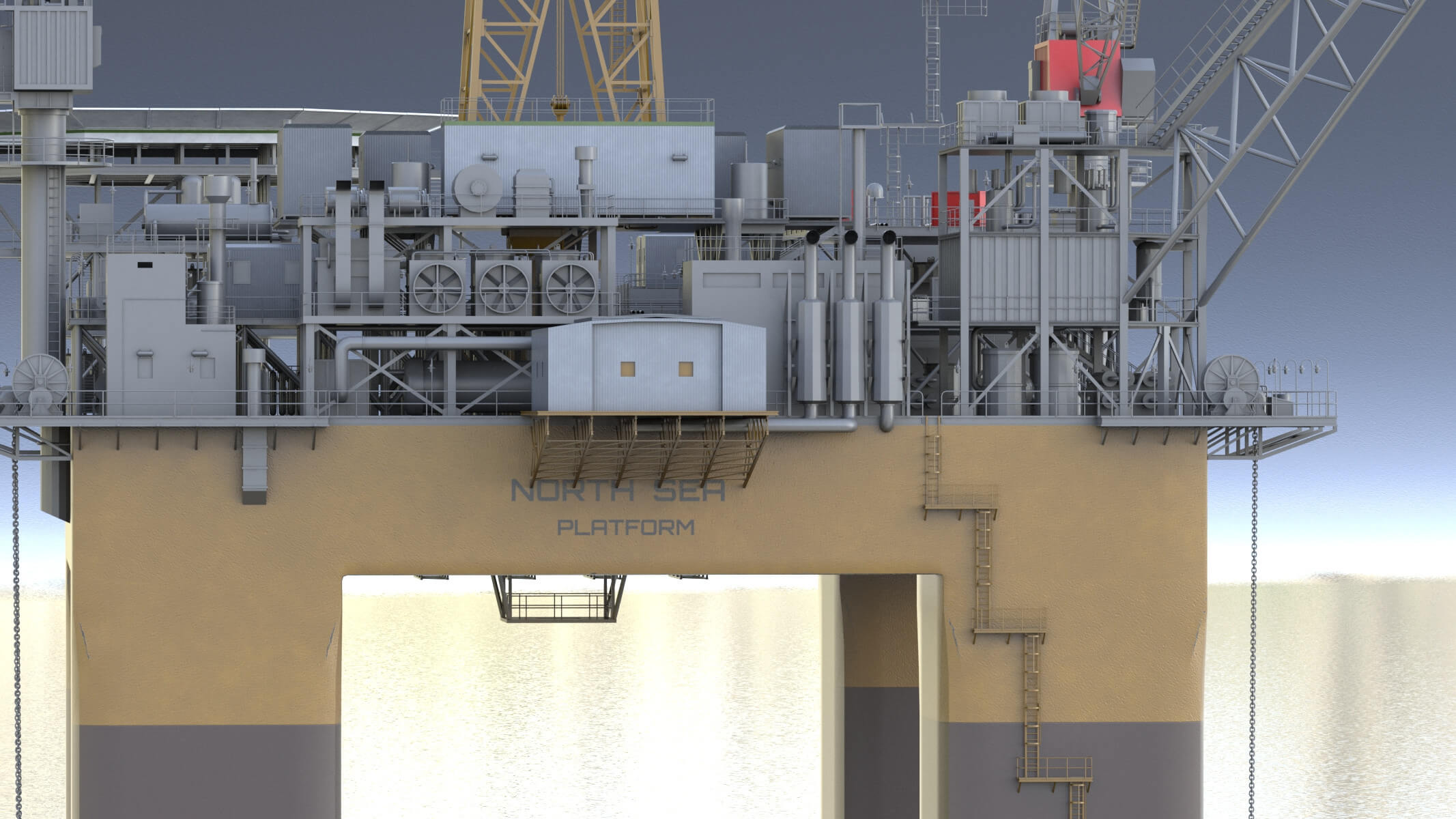 Oil Rig Platform - 3D Model by frezzy