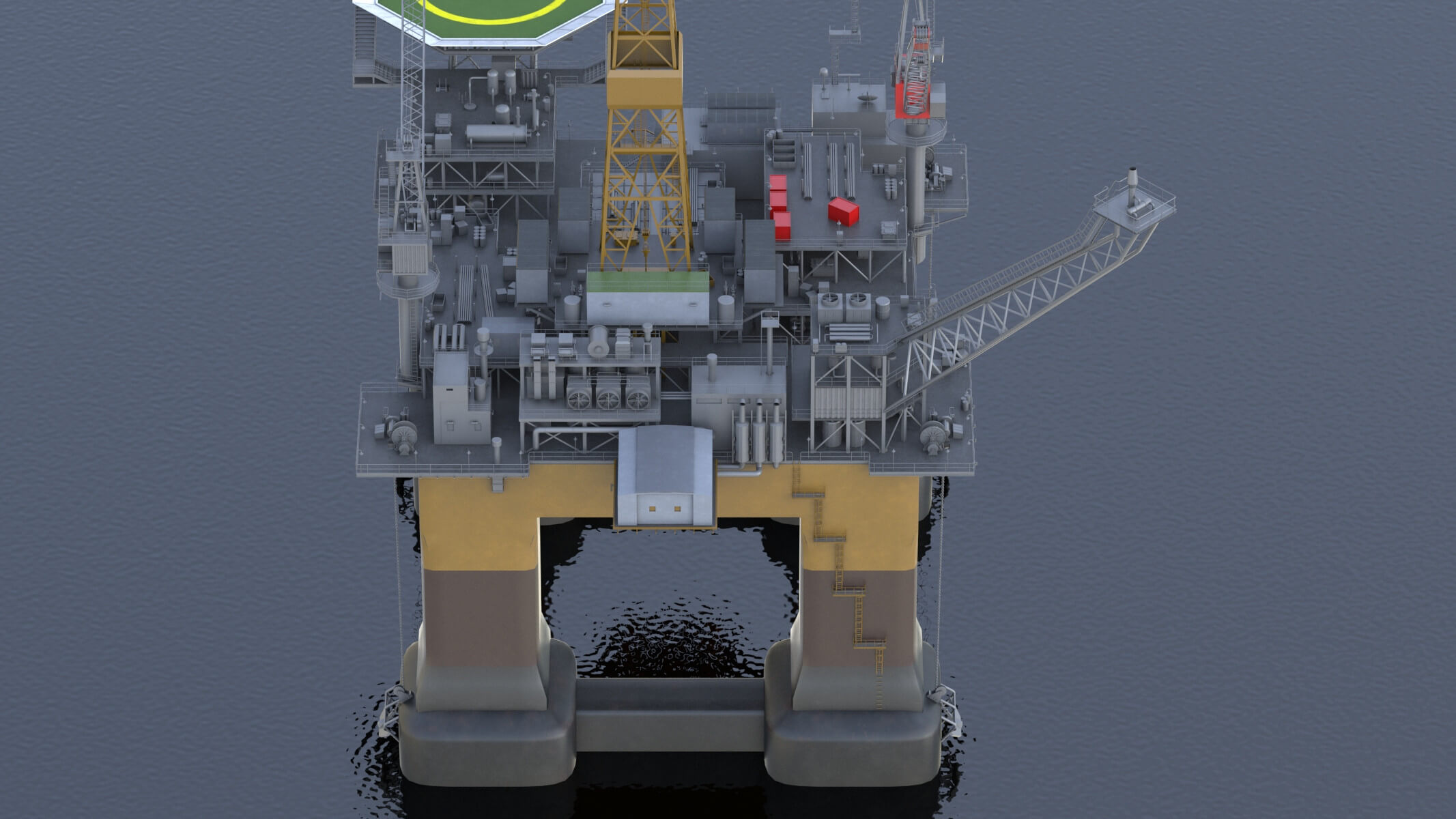 Oil Rig Platform - 3D Model by frezzy