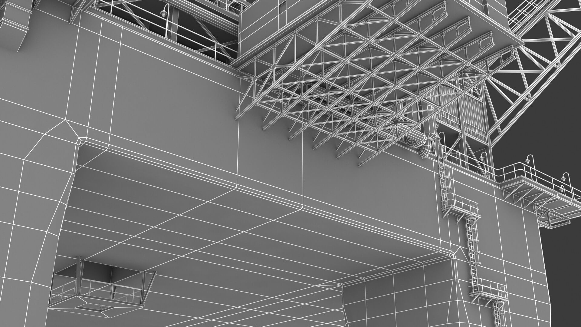 Oil Rig Platform - 3D Model by frezzy