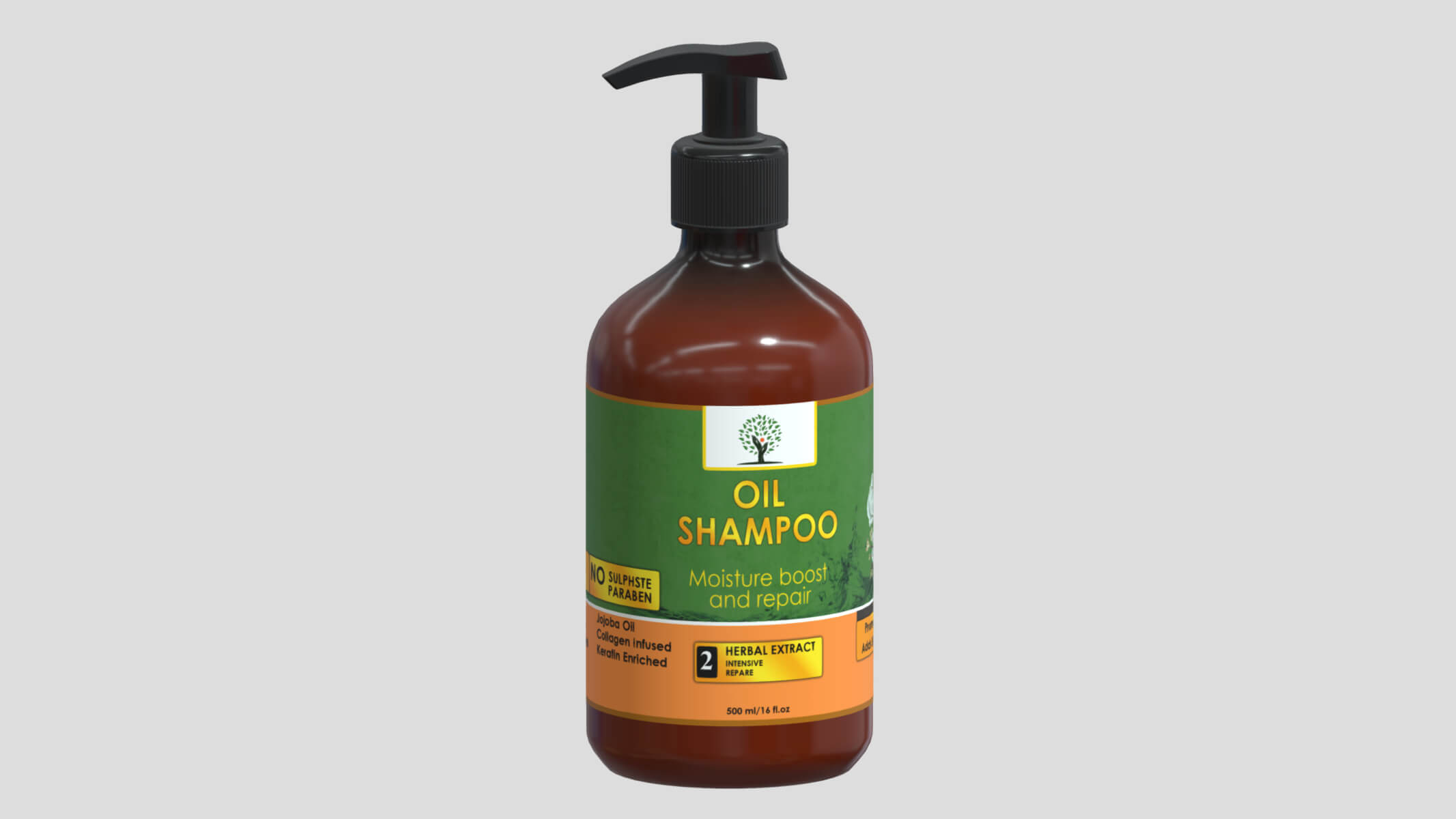 Oil Shampoo Low Poly - 3D Model by frezzy