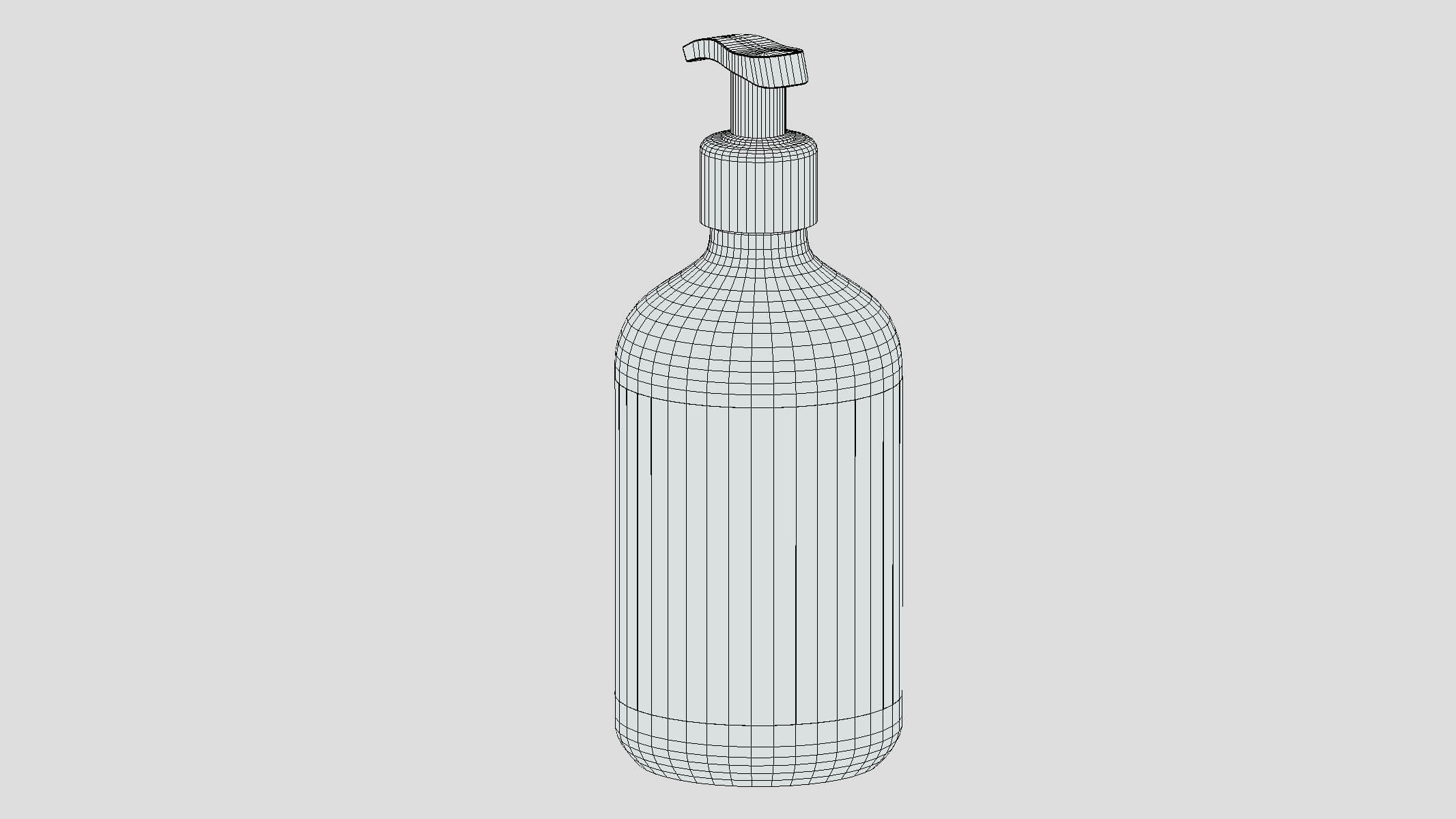 Oil Shampoo Low Poly - 3D Model by frezzy
