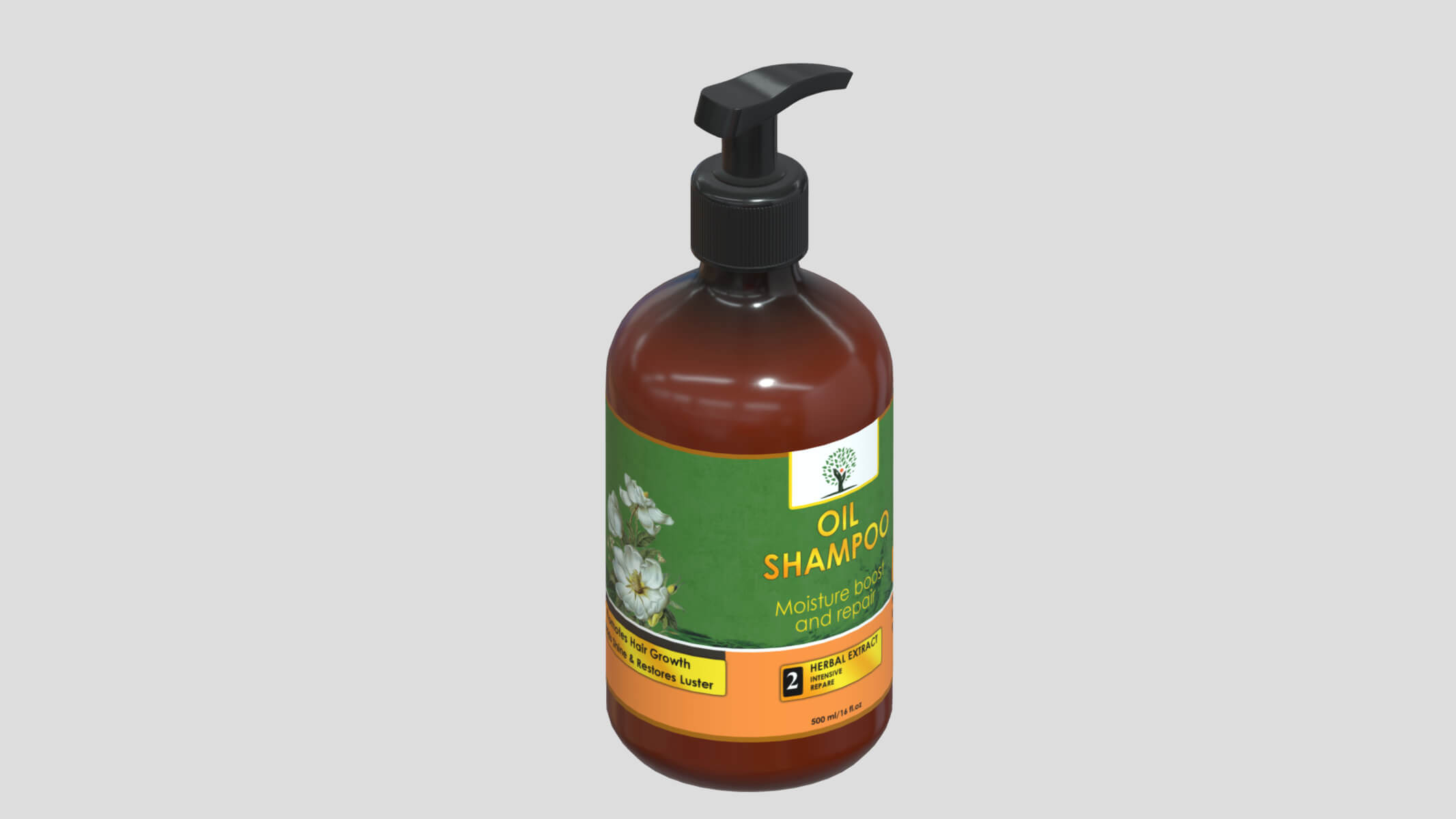 Oil Shampoo Low Poly - 3D Model by frezzy