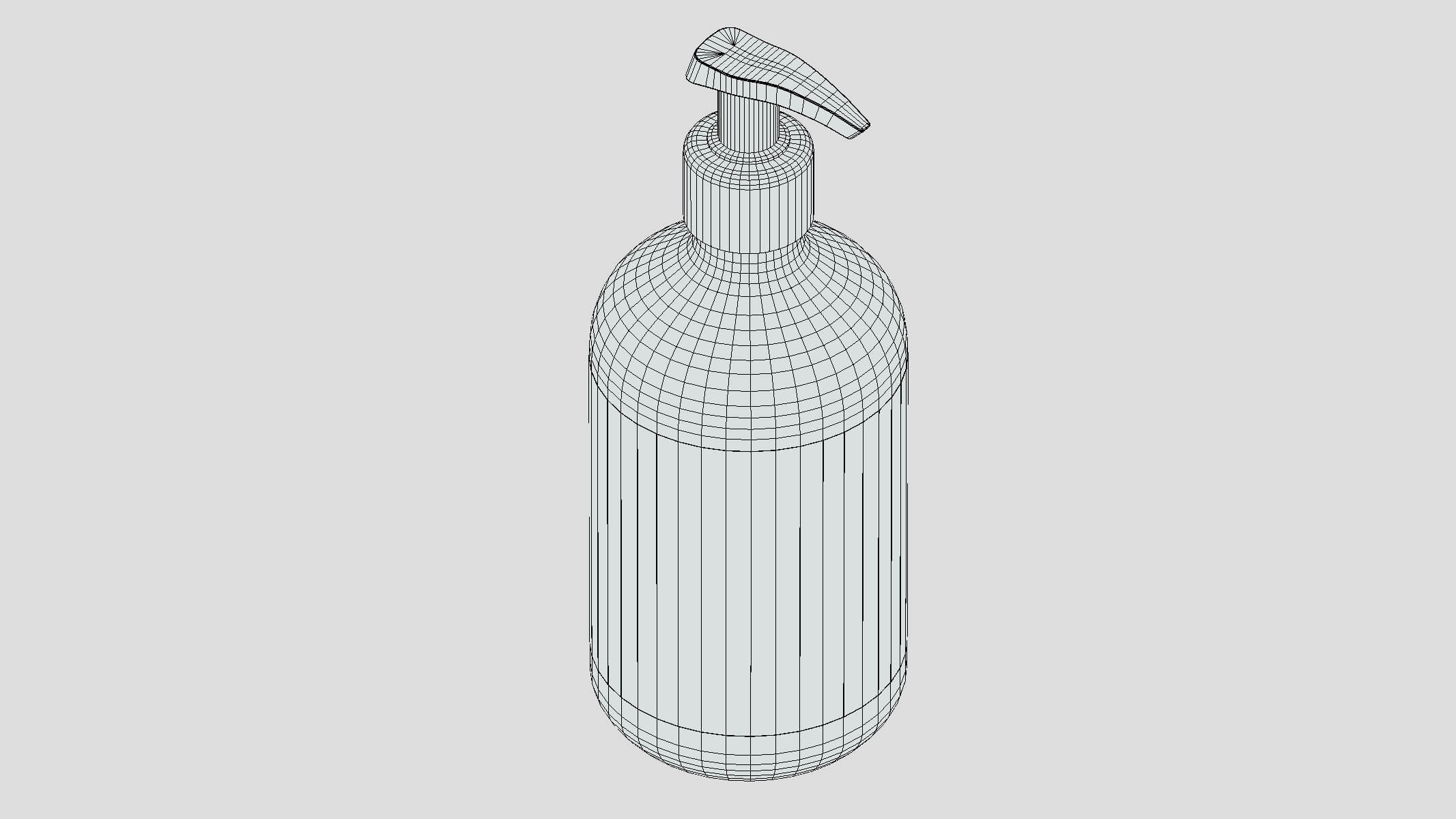 Oil Shampoo Low Poly - 3D Model by frezzy