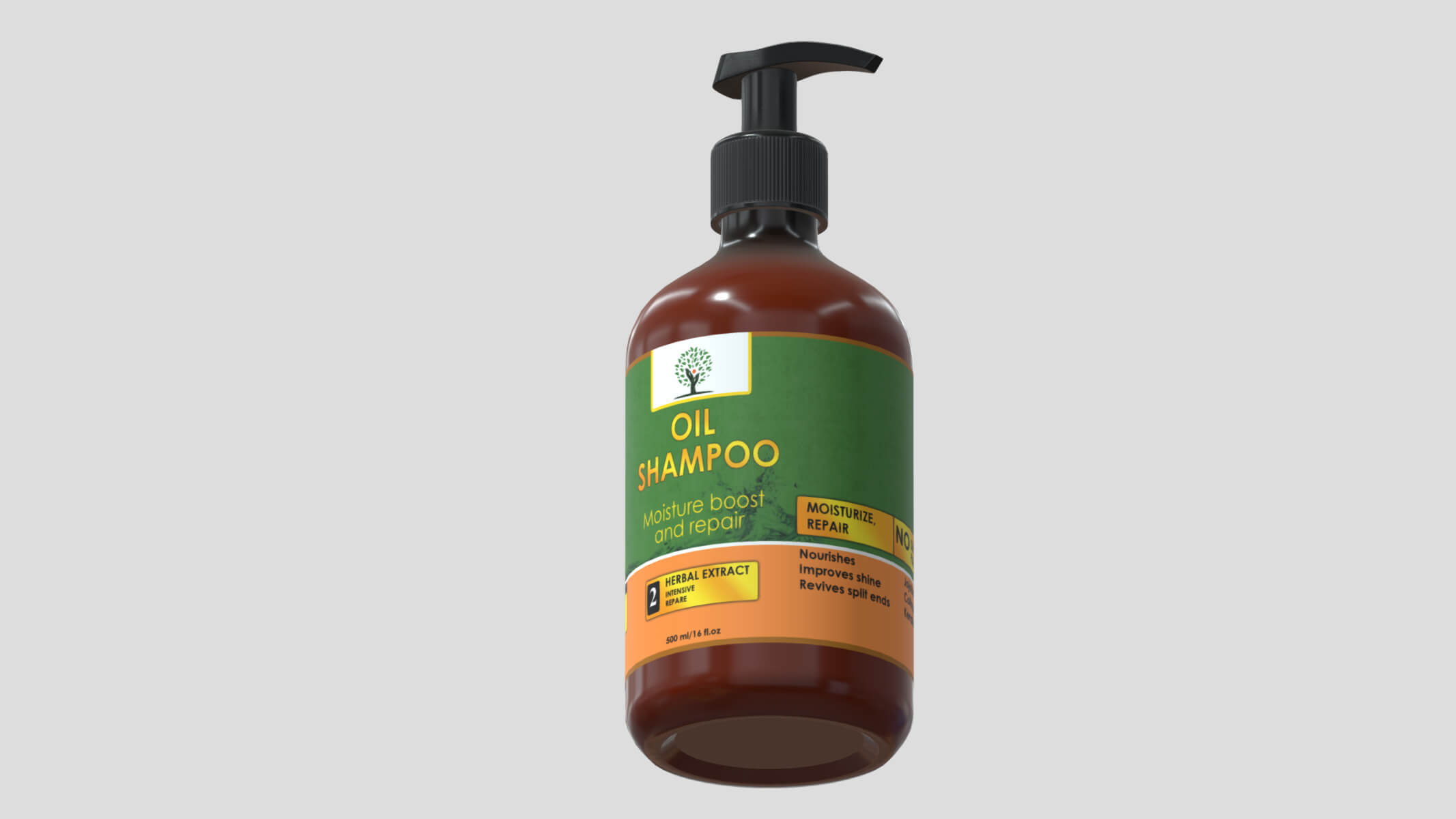 Oil Shampoo Low Poly - 3D Model by frezzy