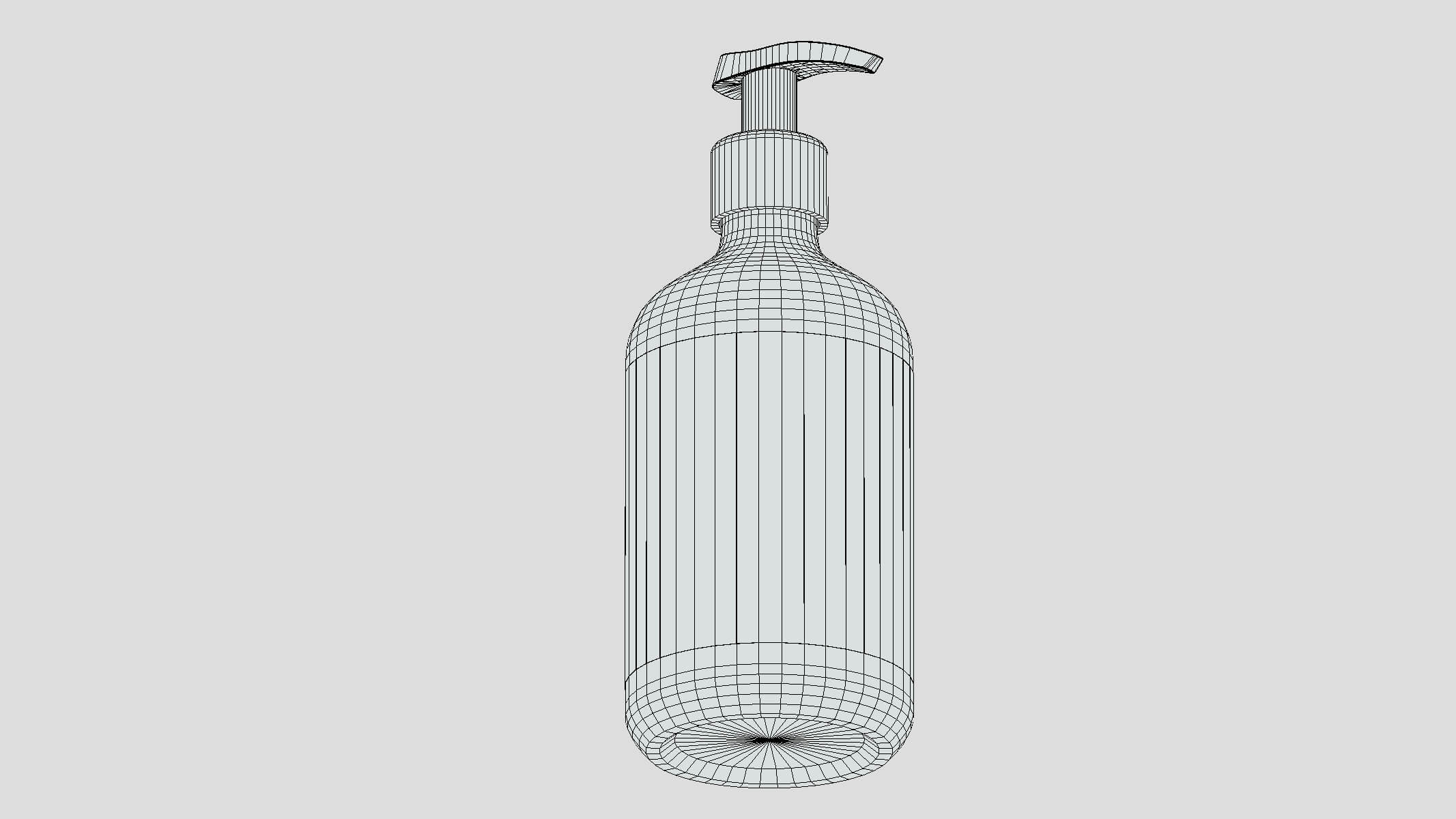 Oil Shampoo Low Poly - 3D Model by frezzy
