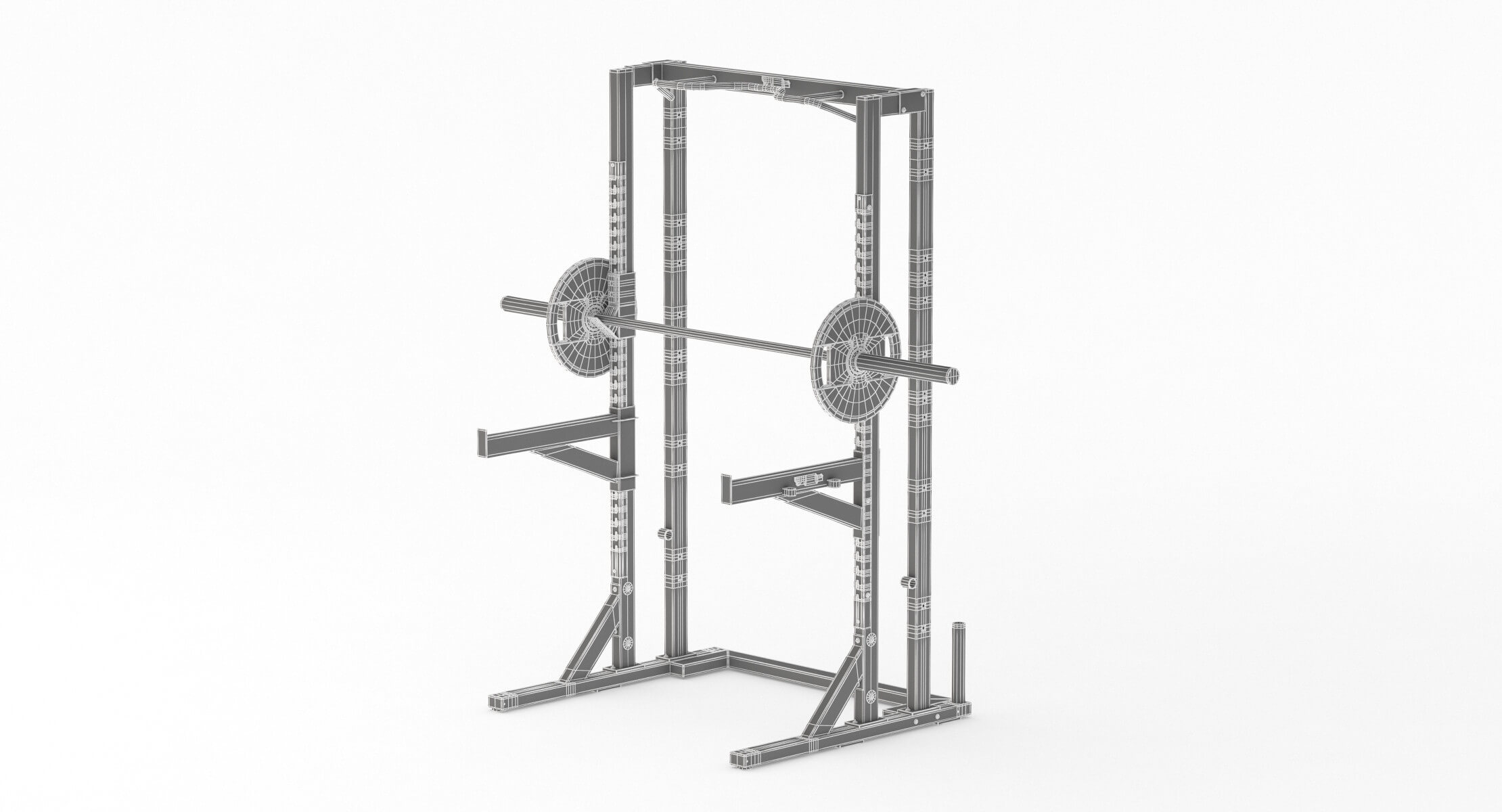 Olympic Half Rack - 3D Model by frezzy