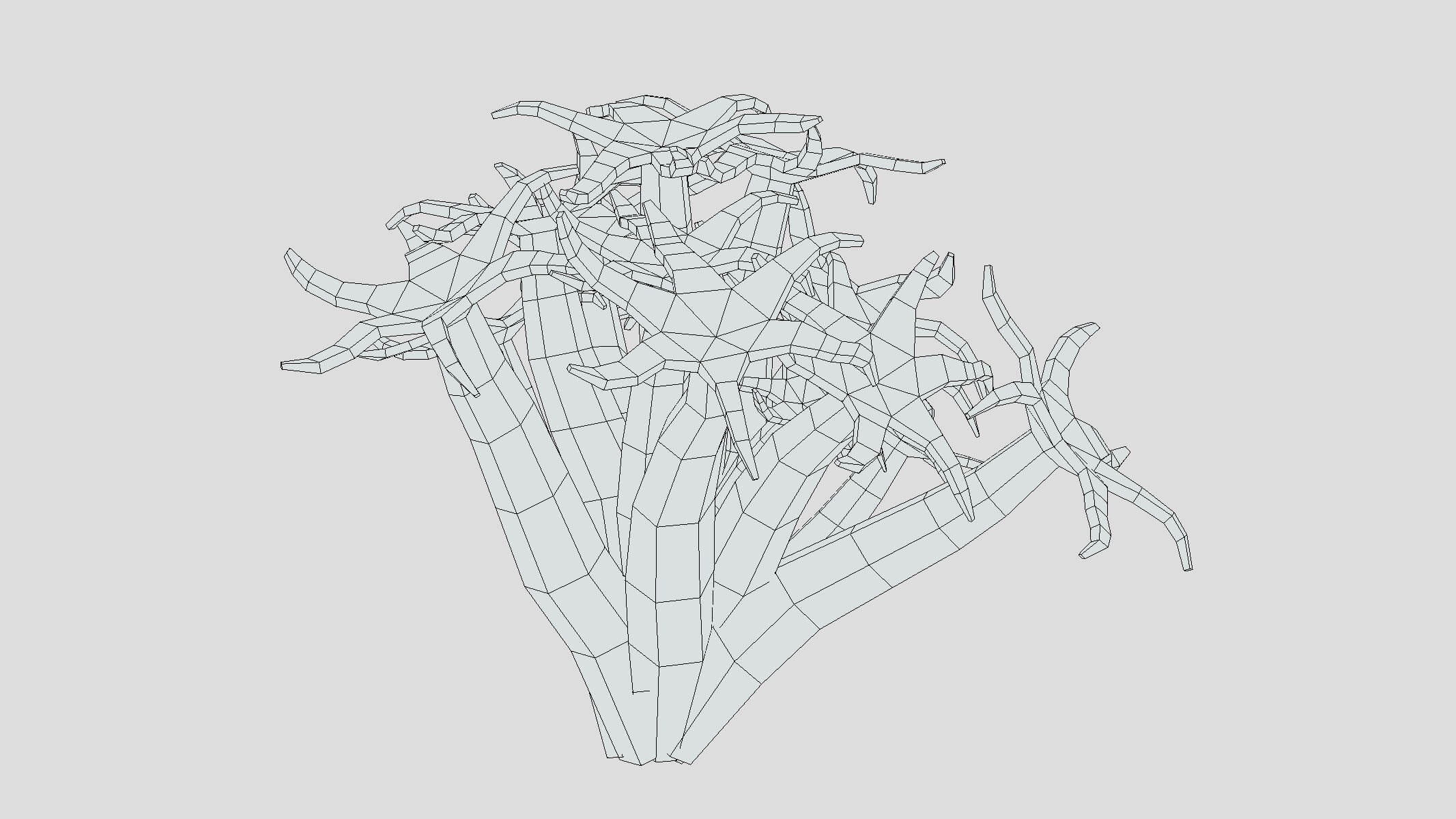 Organ Pipe Coral Low Poly - 3D Model by frezzy