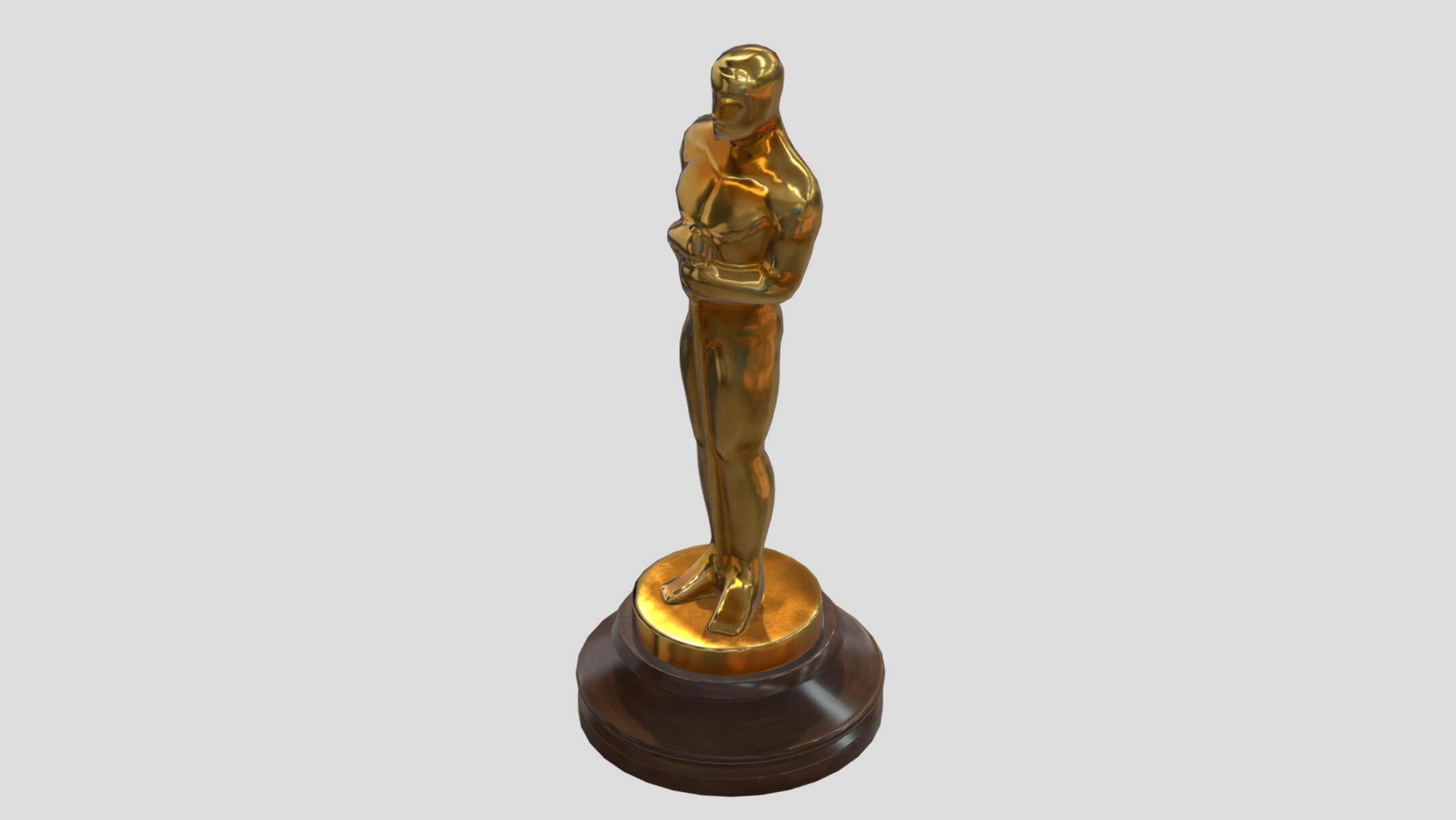 Oscar Award Low Poly Gold - 3D Model by frezzy
