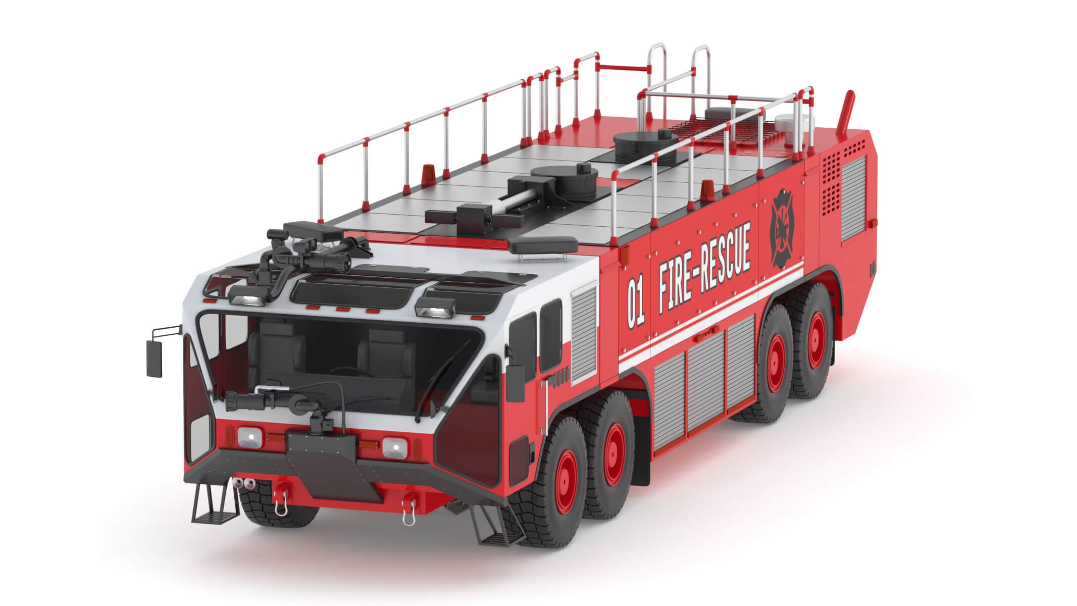 Oshkosh Striker 4500 Airport Fire Truck Toronto Pearson - 3D Model by ...