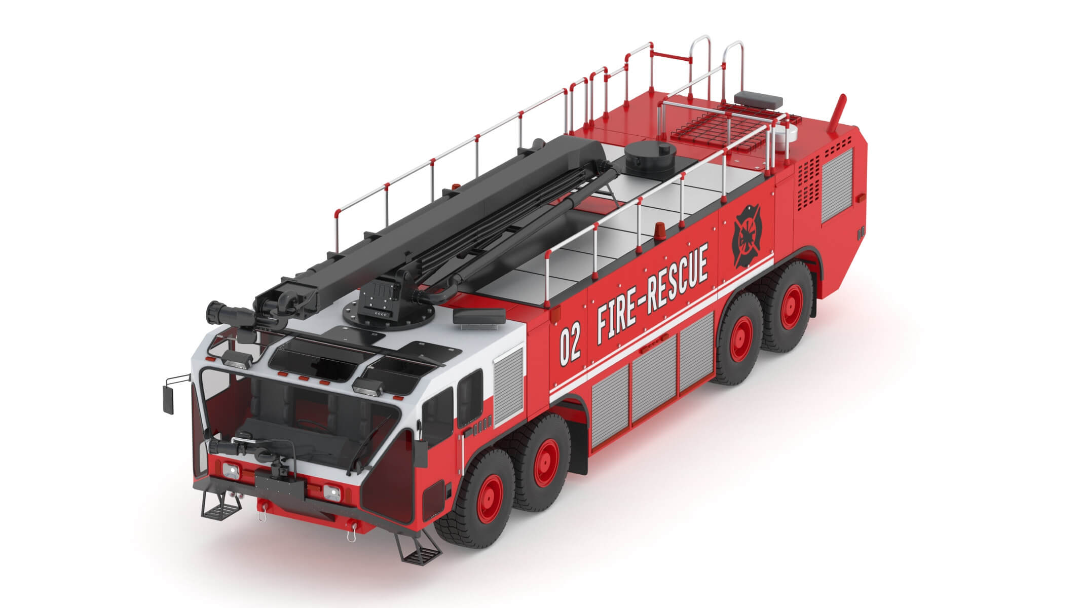 Oshkosh Striker 4500 ARFF Airport Engine - 3D Model by frezzy