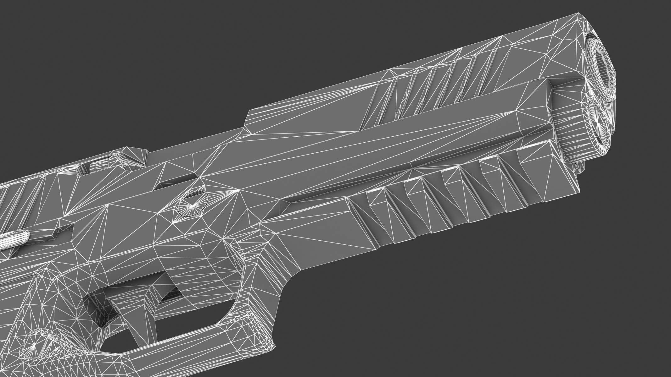 P320-Xten Pistol Low Poly 3D Model by frezzy