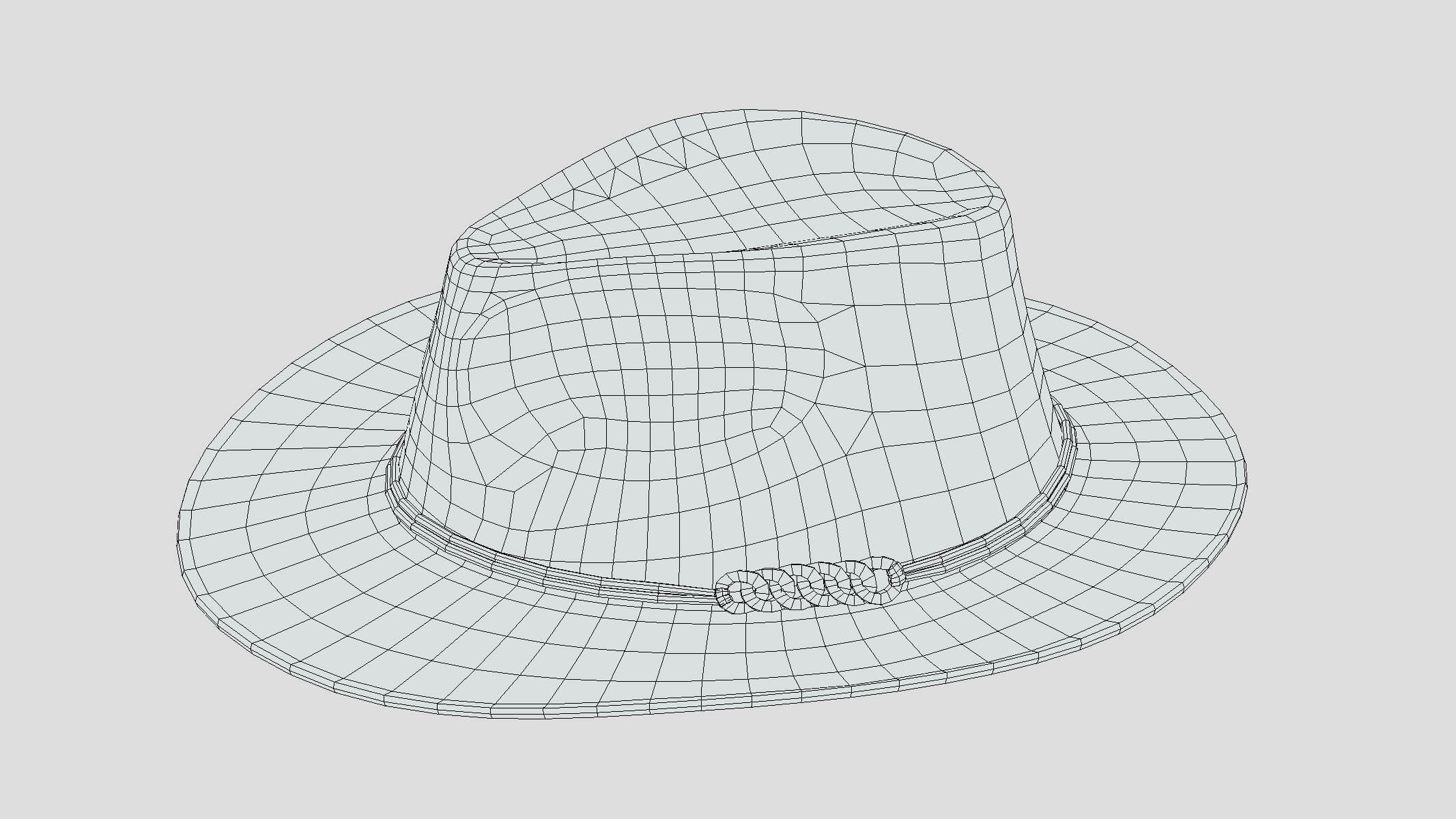 Palama Hat Low Poly - 3D Model by frezzy