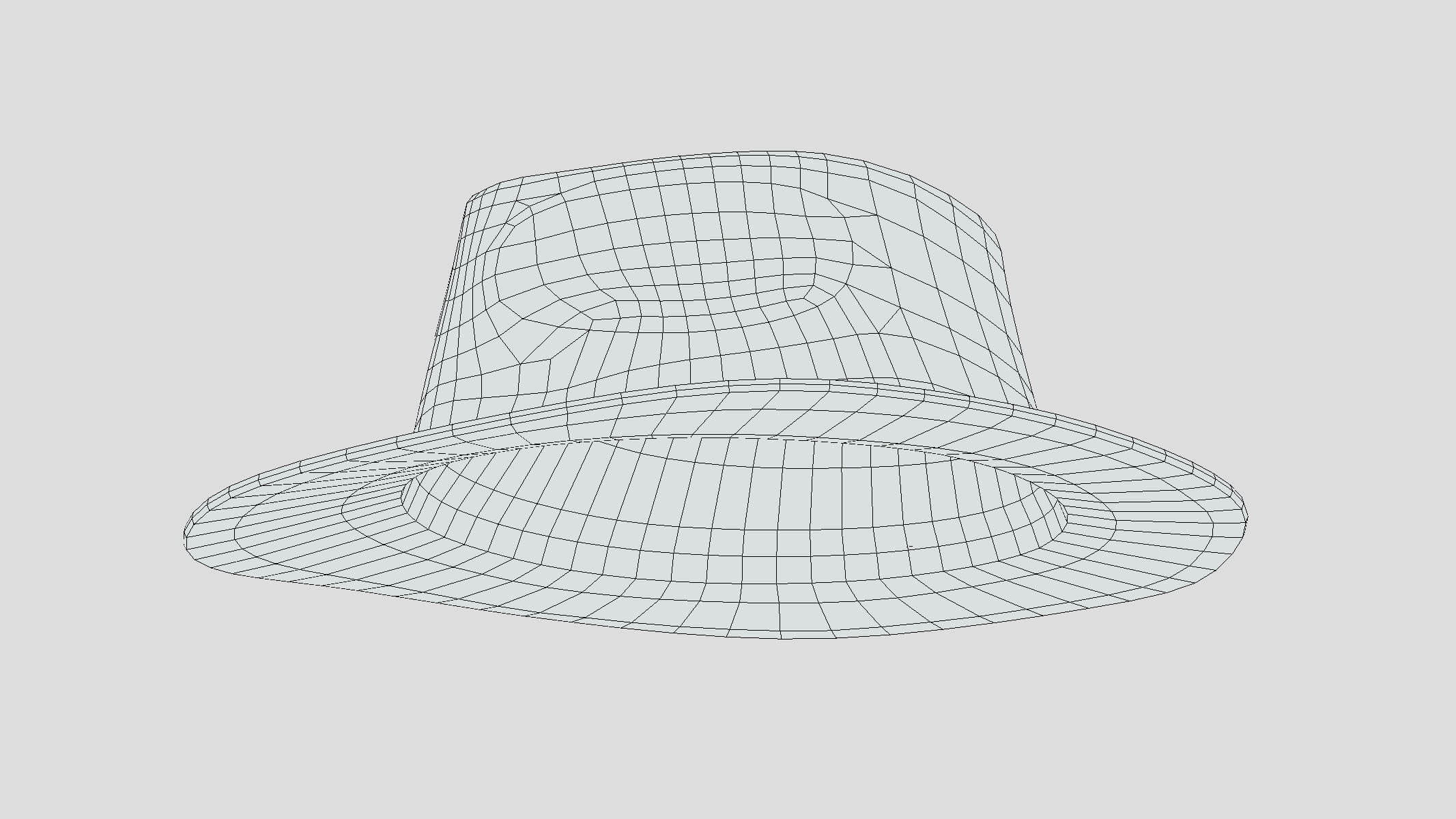 Palama Hat Low Poly - 3D Model by frezzy