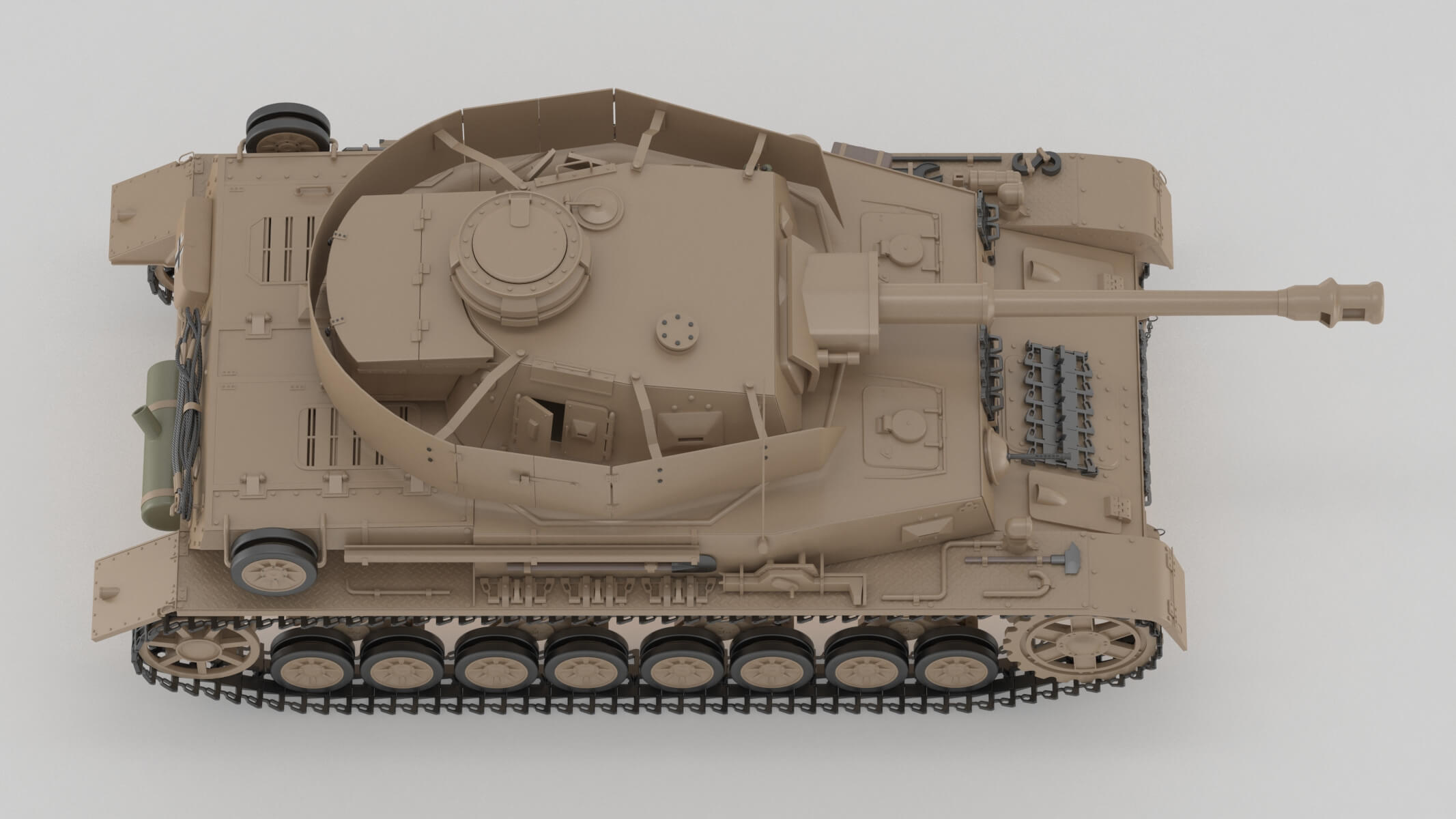 Panzer IV Medium Tank - 3D Model by frezzy