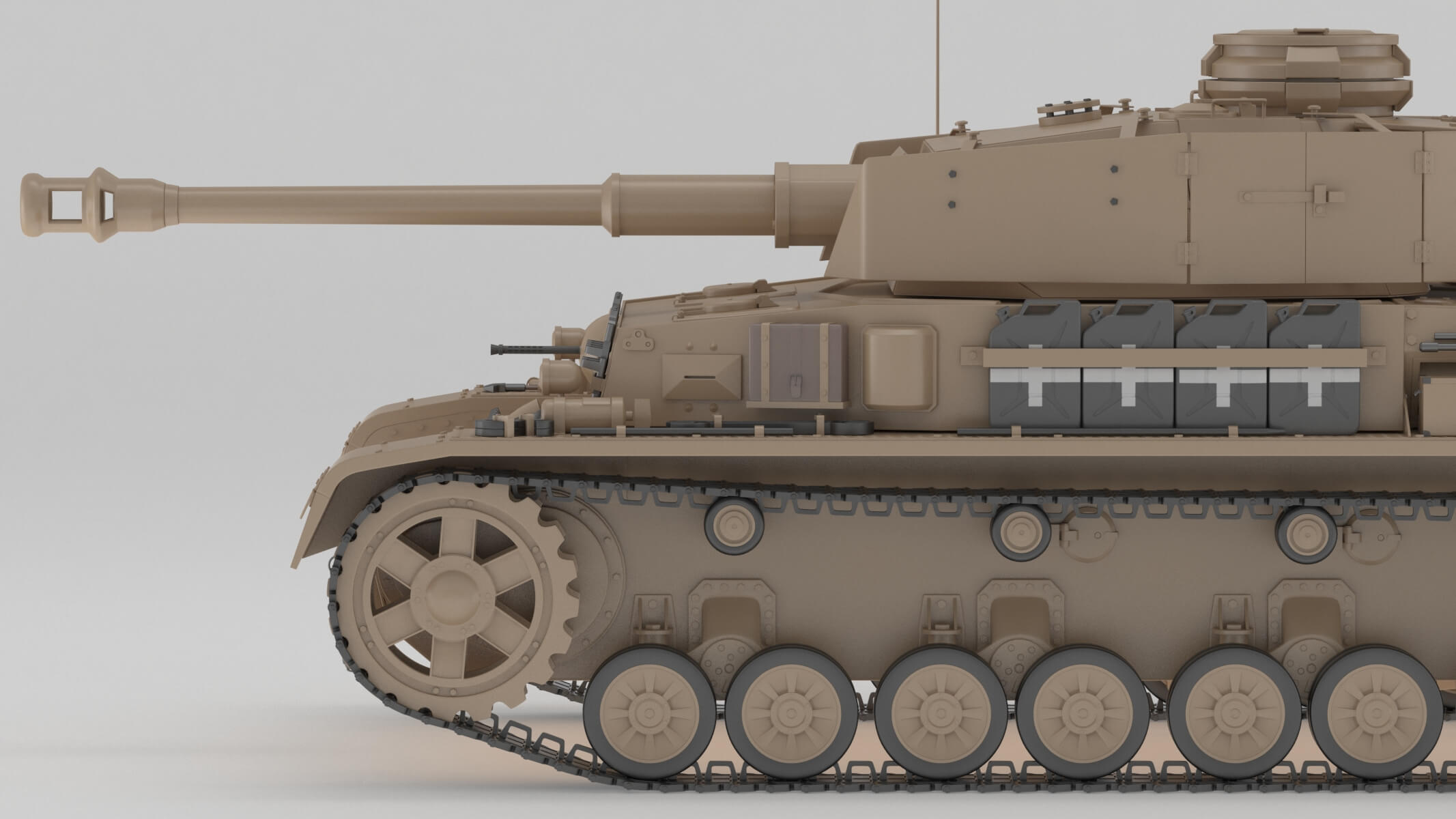 Panzer IV Medium Tank - 3D Model by frezzy