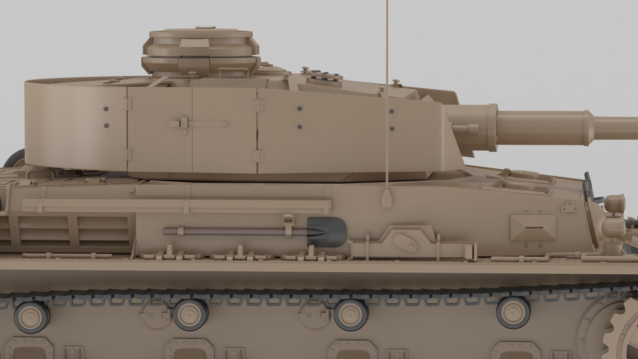 Panzer IV Medium Tank - 3D Model by frezzy