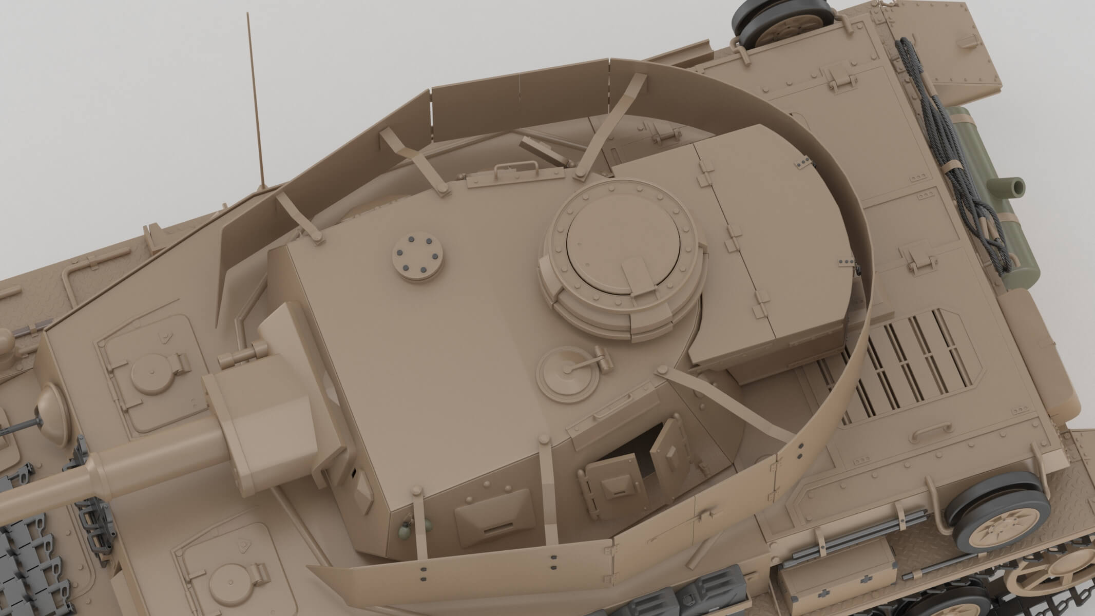Panzer IV Medium Tank - 3D Model by frezzy