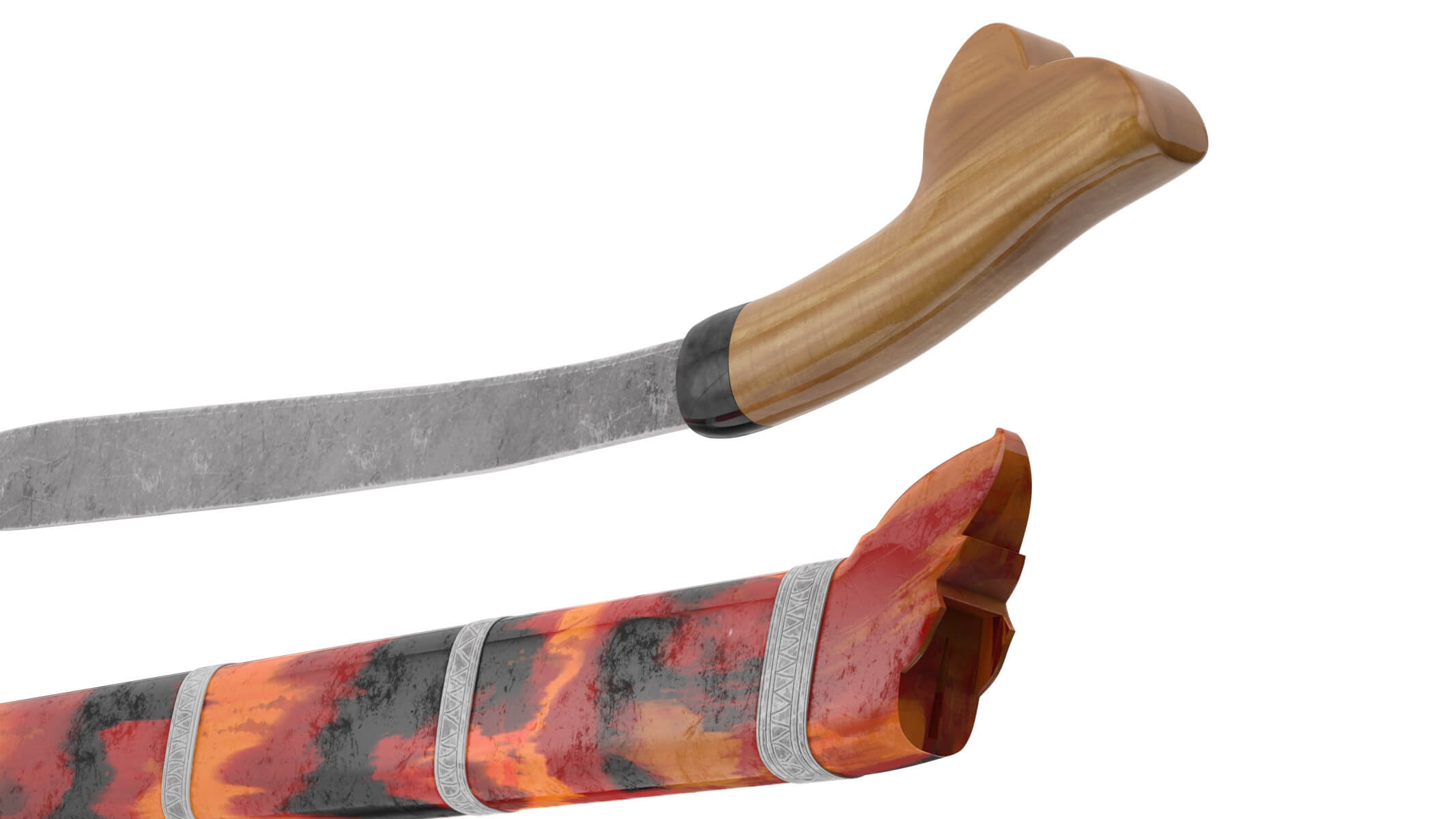 Parang Knife - 3D Model by frezzy