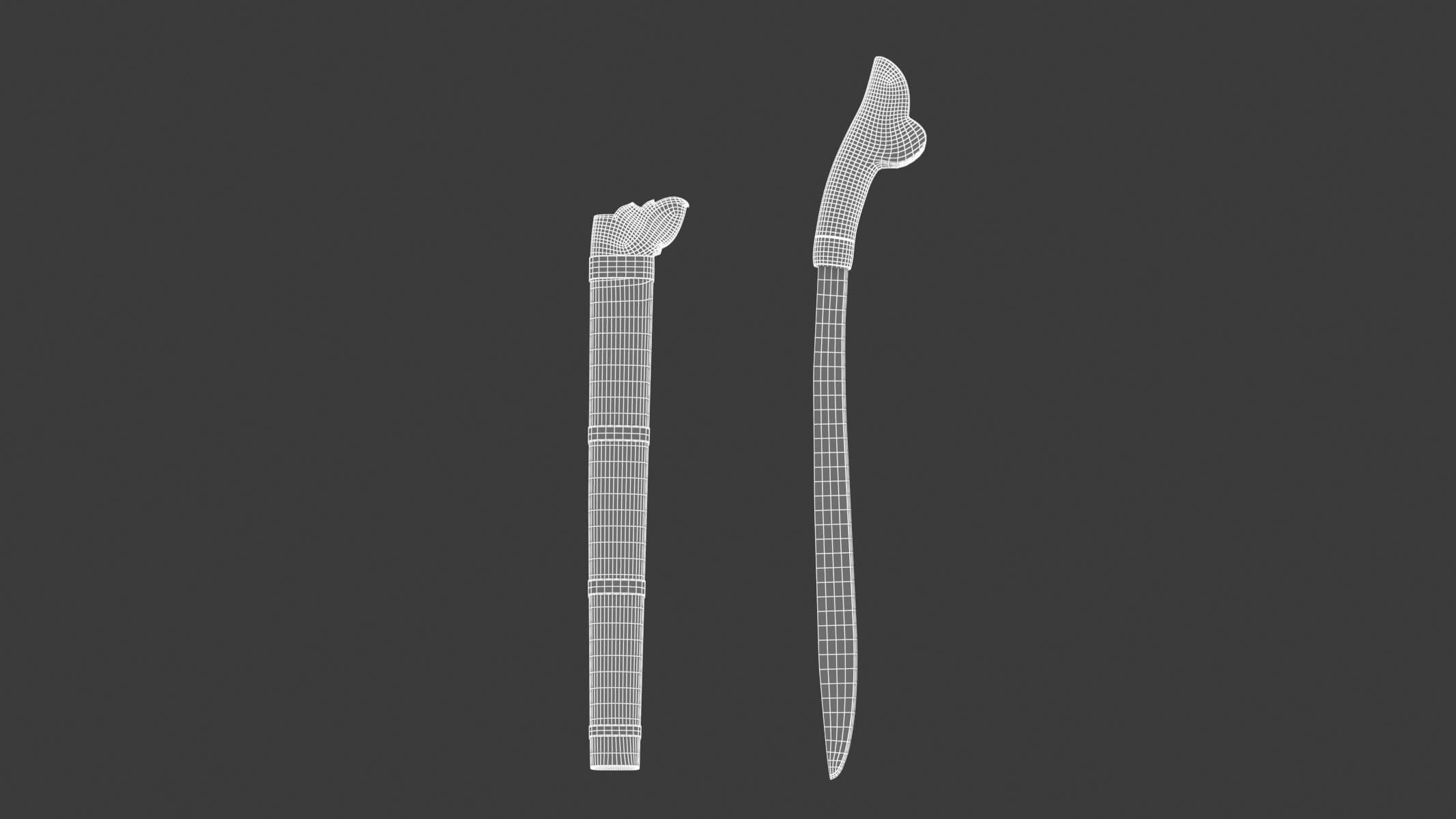 Parang Knife - 3D Model by frezzy
