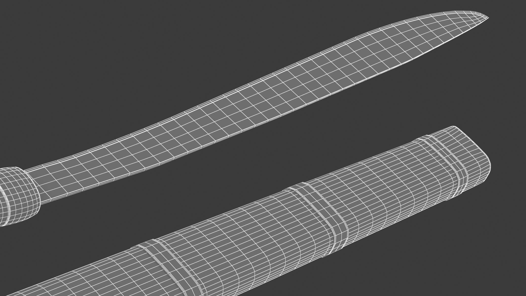 Parang Knife - 3D Model by frezzy