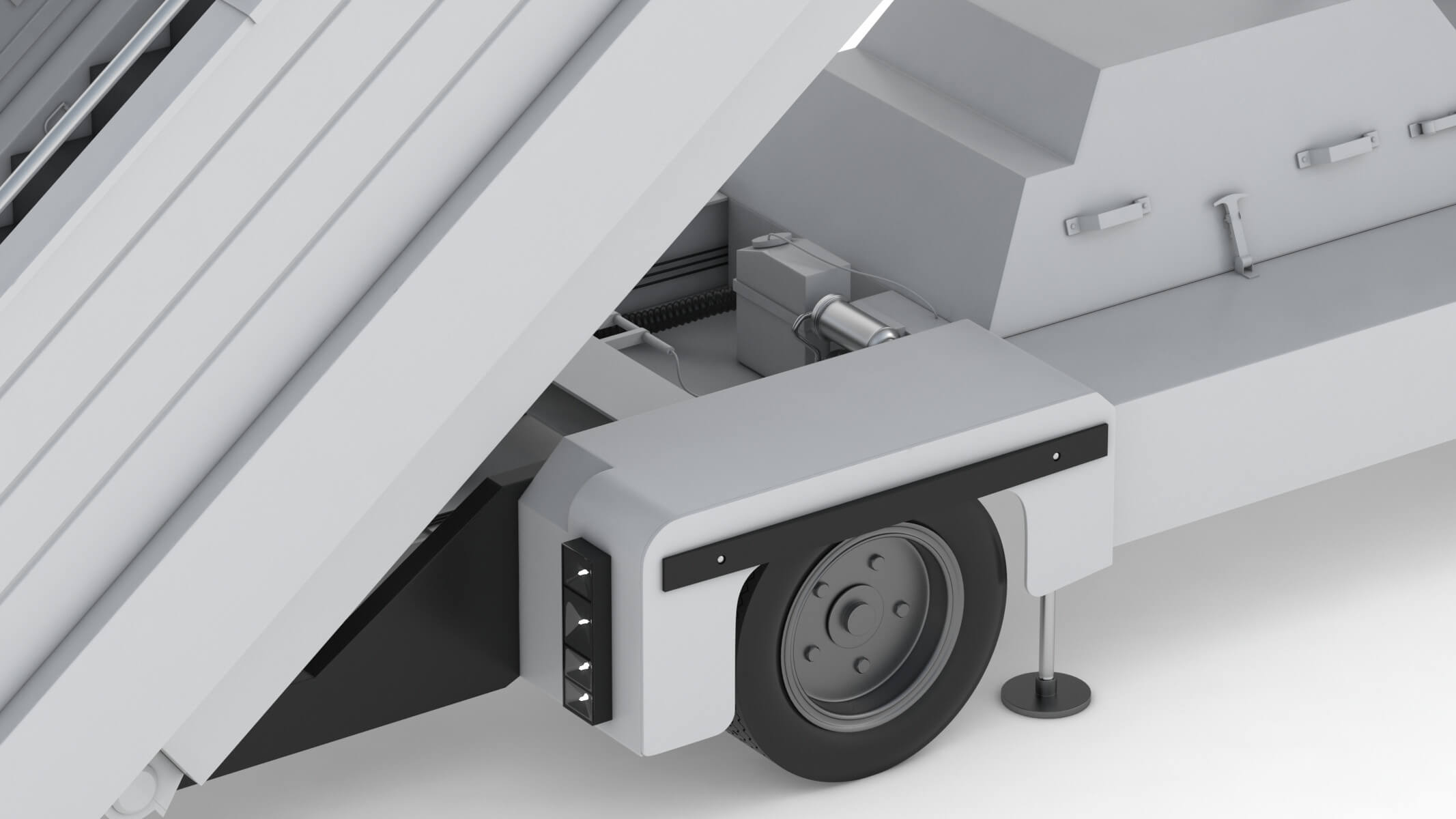 Passenger Steps Car - 3D Model by frezzy