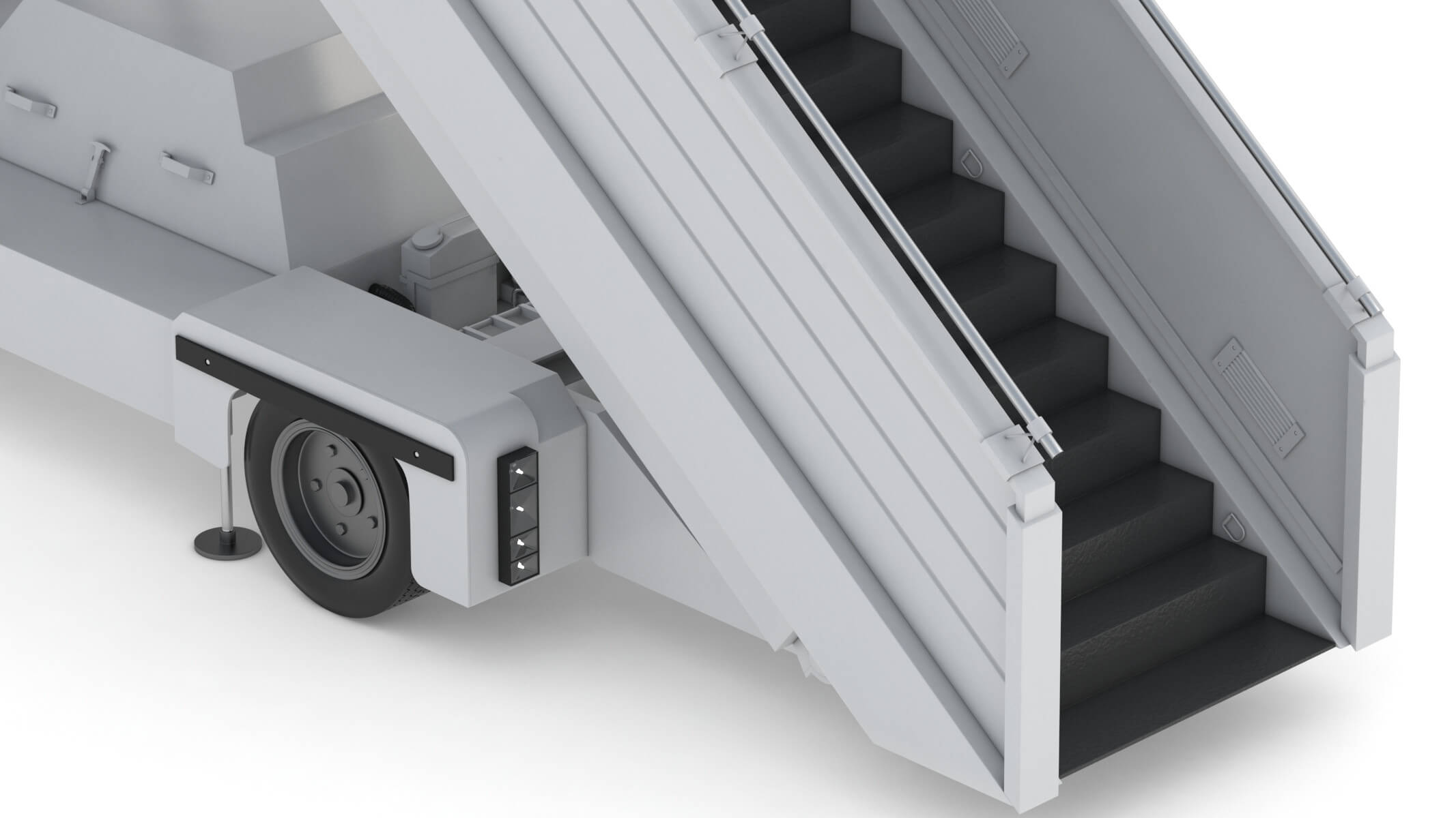 Passenger Steps Car - 3D Model by frezzy