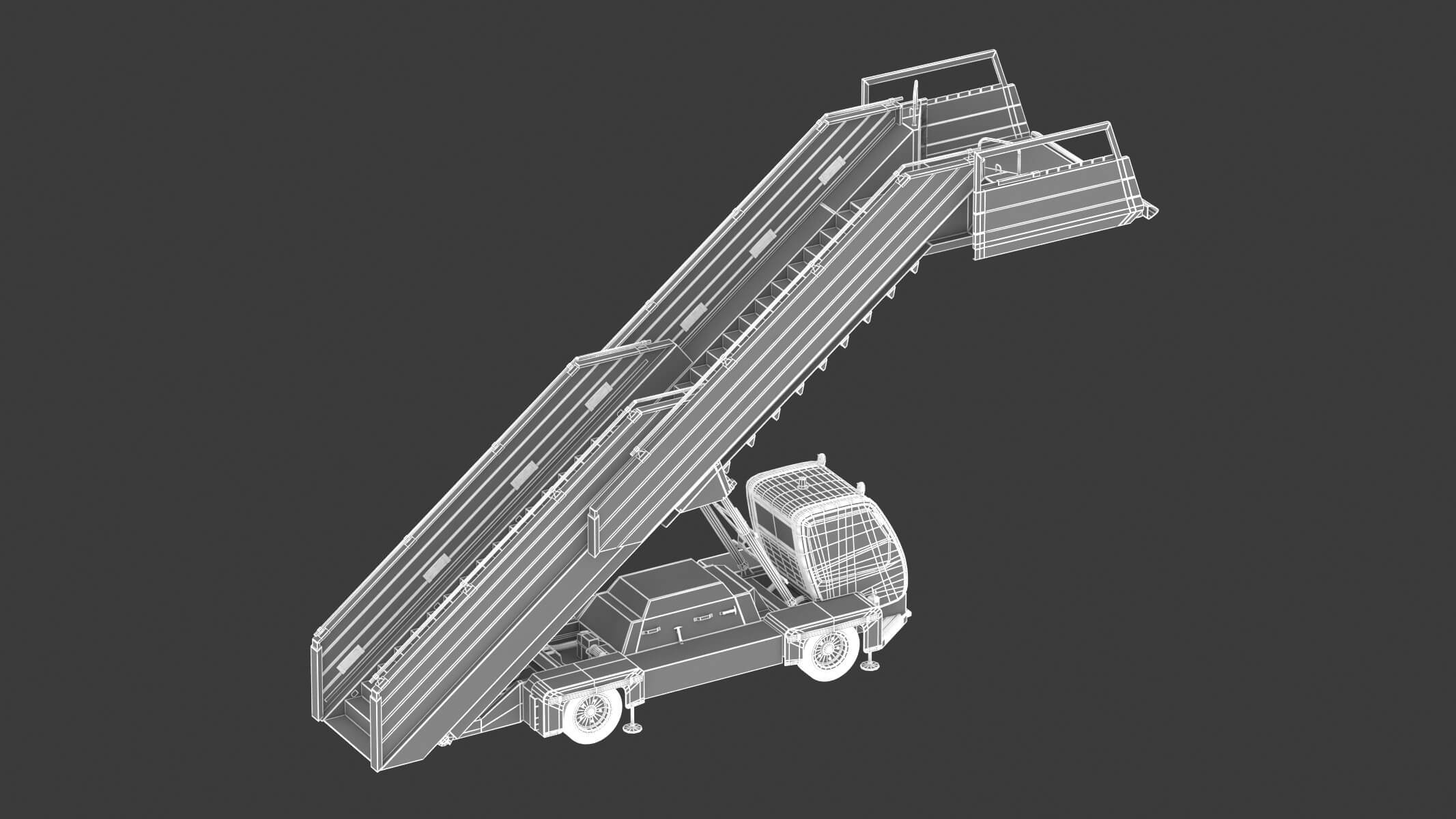 Passenger Steps Car - 3D Model by frezzy